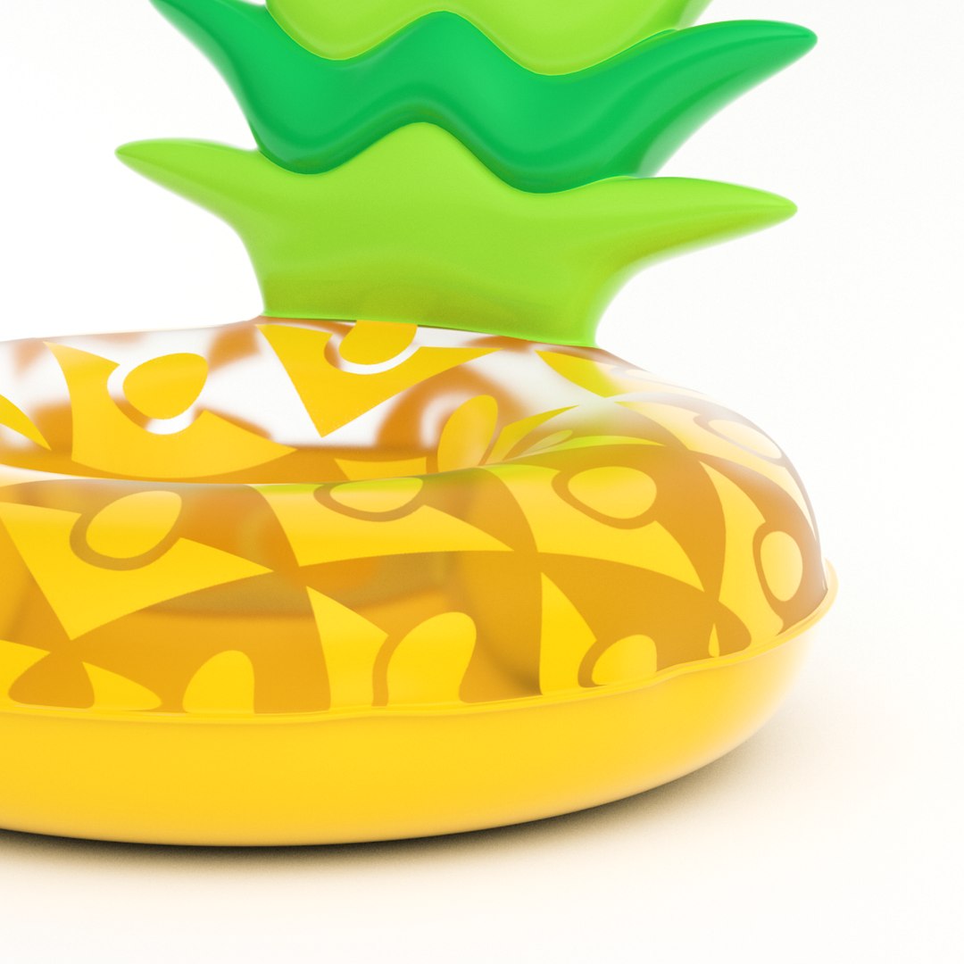Pineapple Pool Float Inflatable Toy Swimming Tube 3D - TurboSquid 2085171