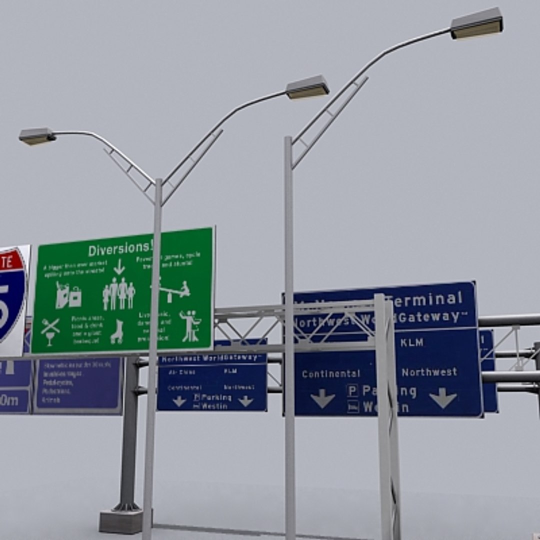 motorway street 3d model