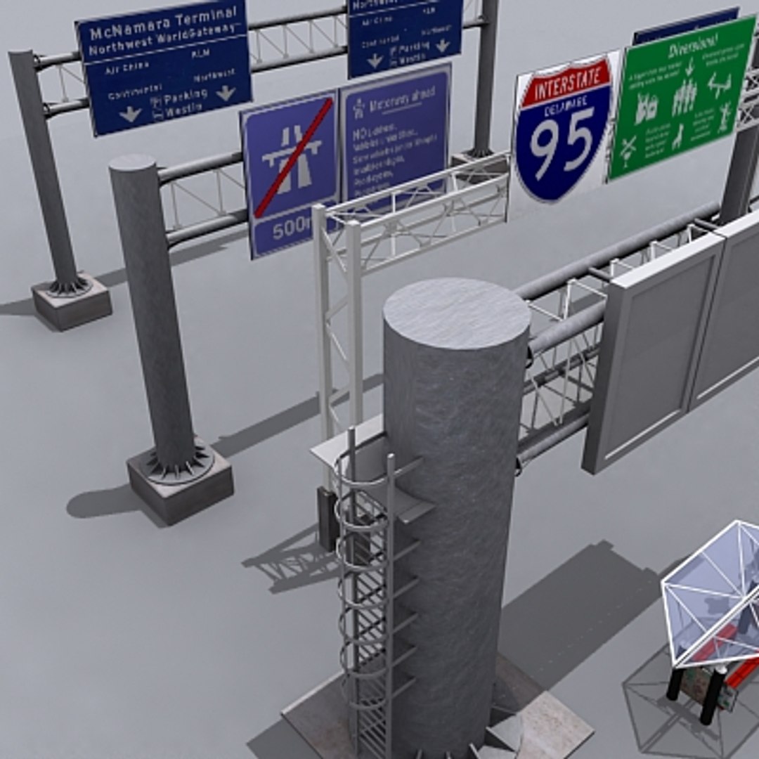 motorway street 3d model