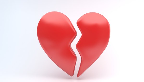 modelo 3d Icono de CORAZÓN ROTO - TurboSquid 1178874