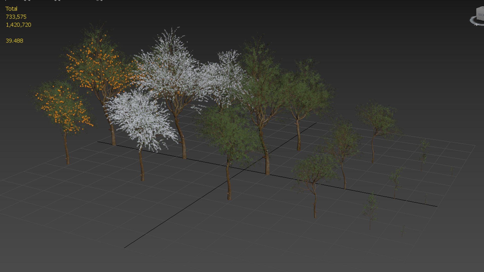 3D Orange Fruit Tree Low Poly 18 Different Tree 3D Models - TurboSquid ...