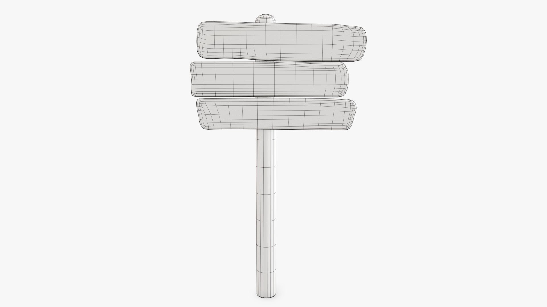 3D Model Sign Wooden Signboard - TurboSquid 1644724