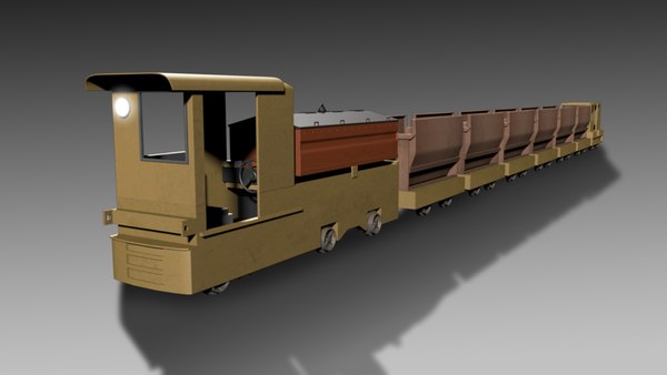 Loco mining 3D model - TurboSquid 1200576