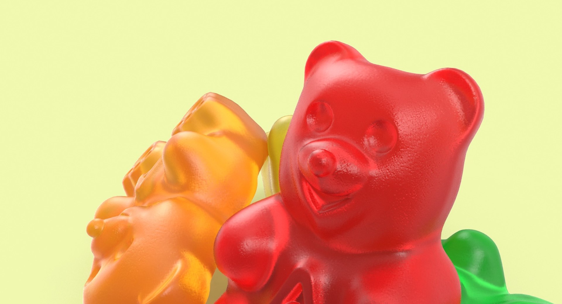 3d Gummy Bears Model