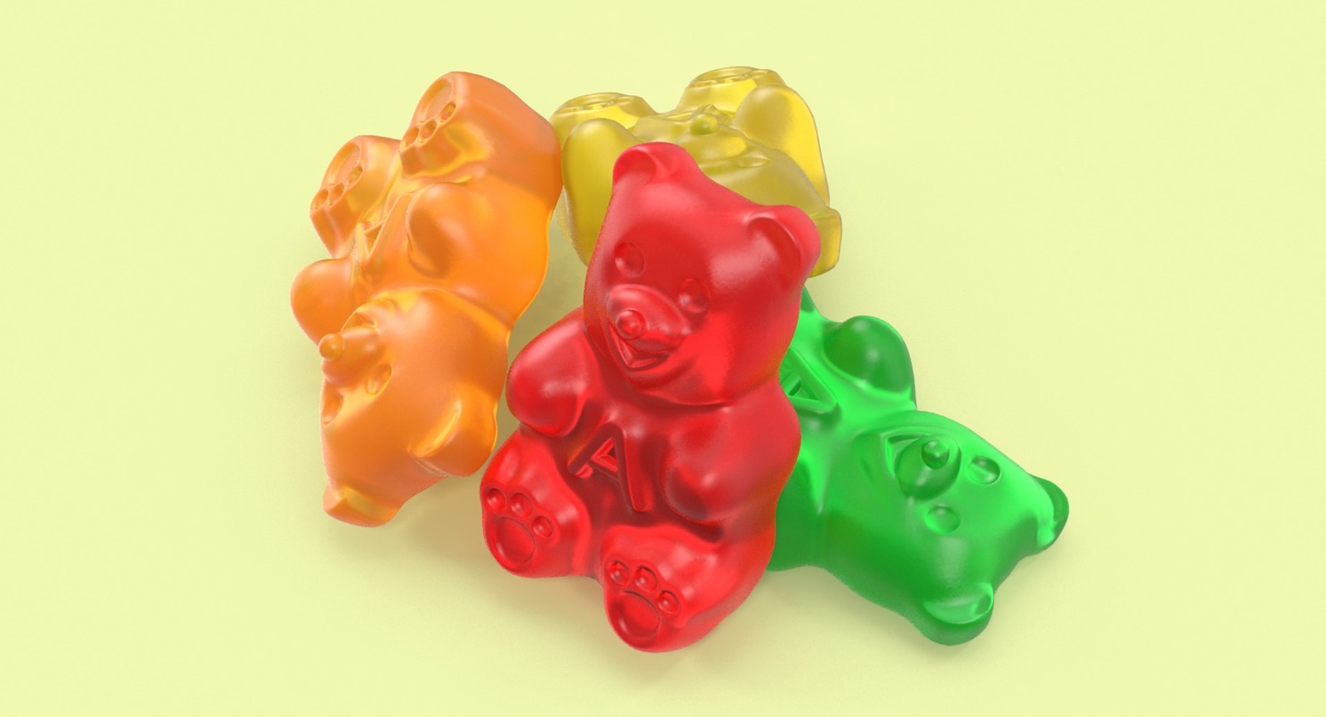 3d Gummy Bears Model