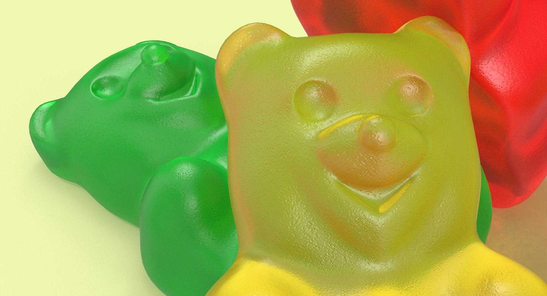 3d Gummy Bears Model