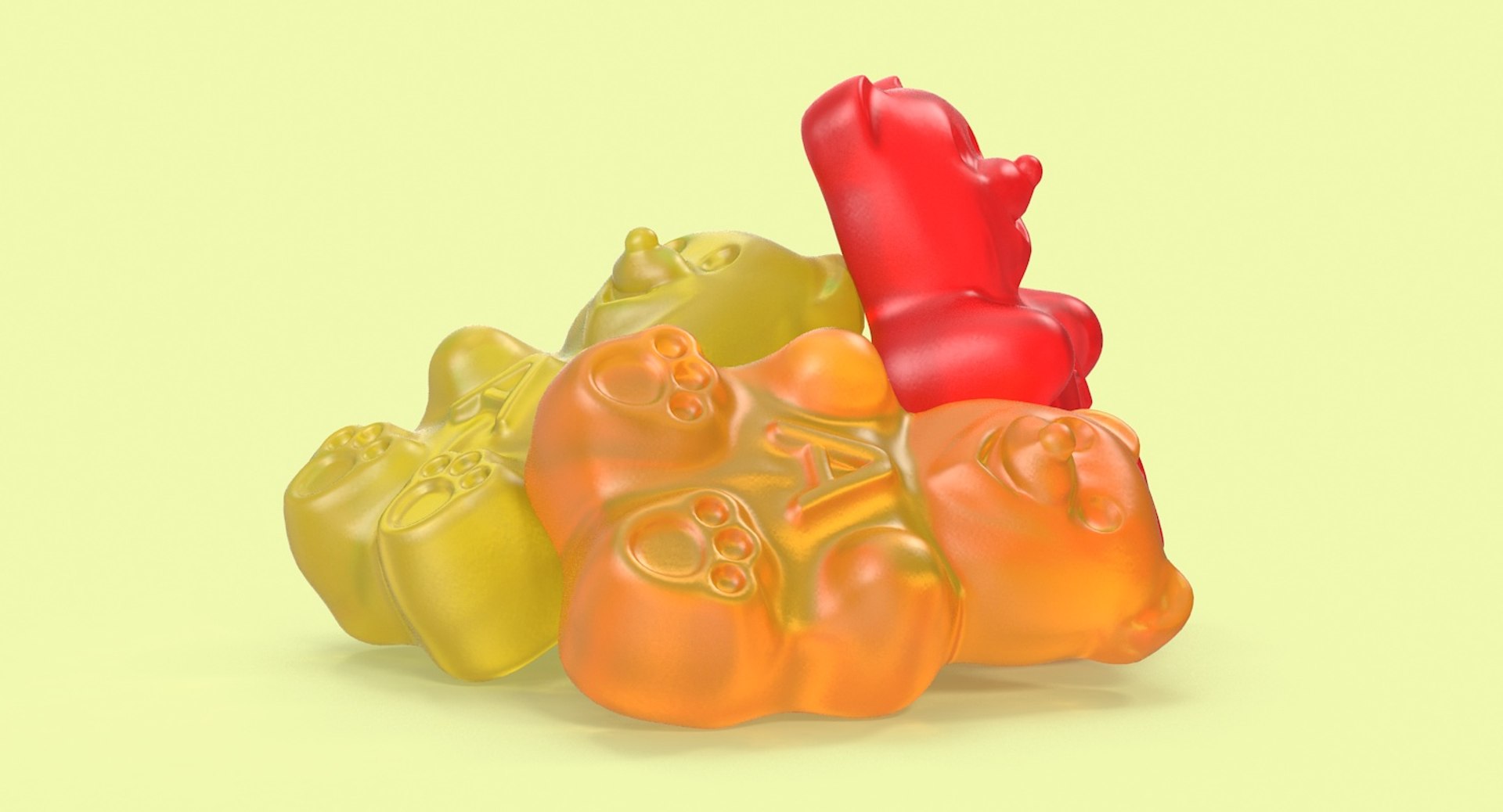3d Gummy Bears Model