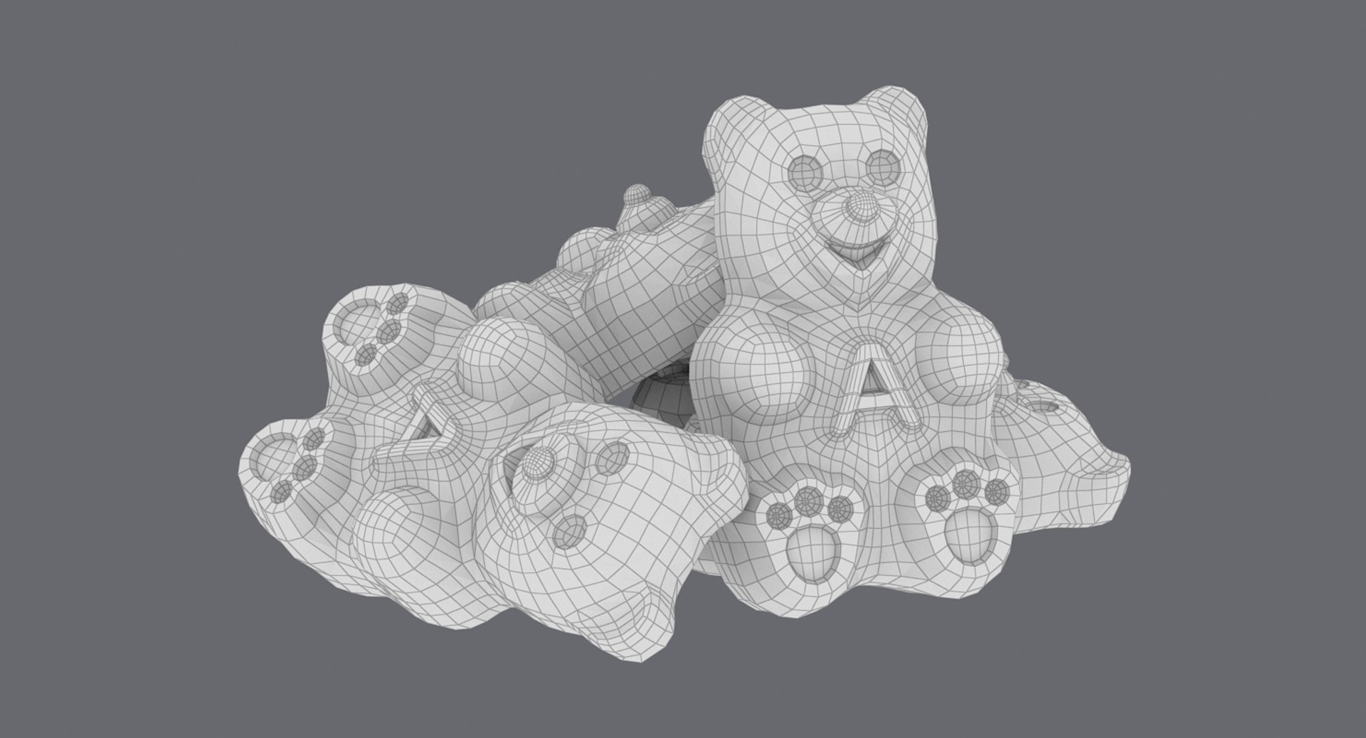 3d Gummy Bears Model