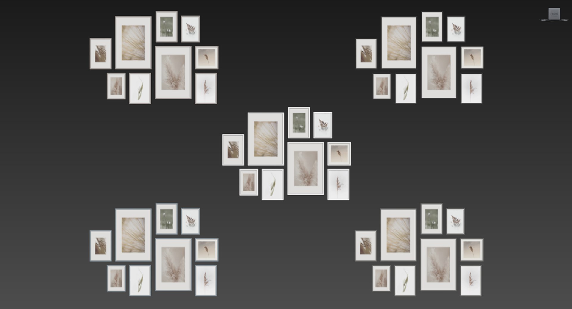 3D Picture Frames Model - TurboSquid 1596205