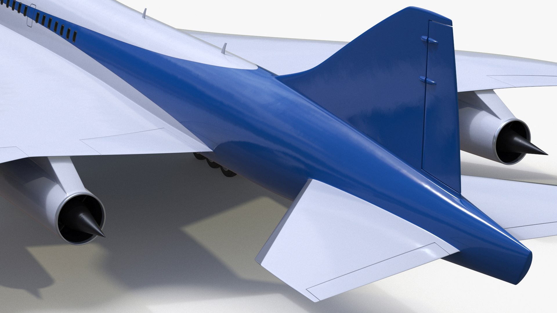 3D Model Supersonic Passenger Jet Rigged - TurboSquid 2268647