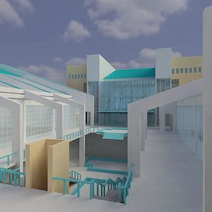 multi purpose building 06 3d max