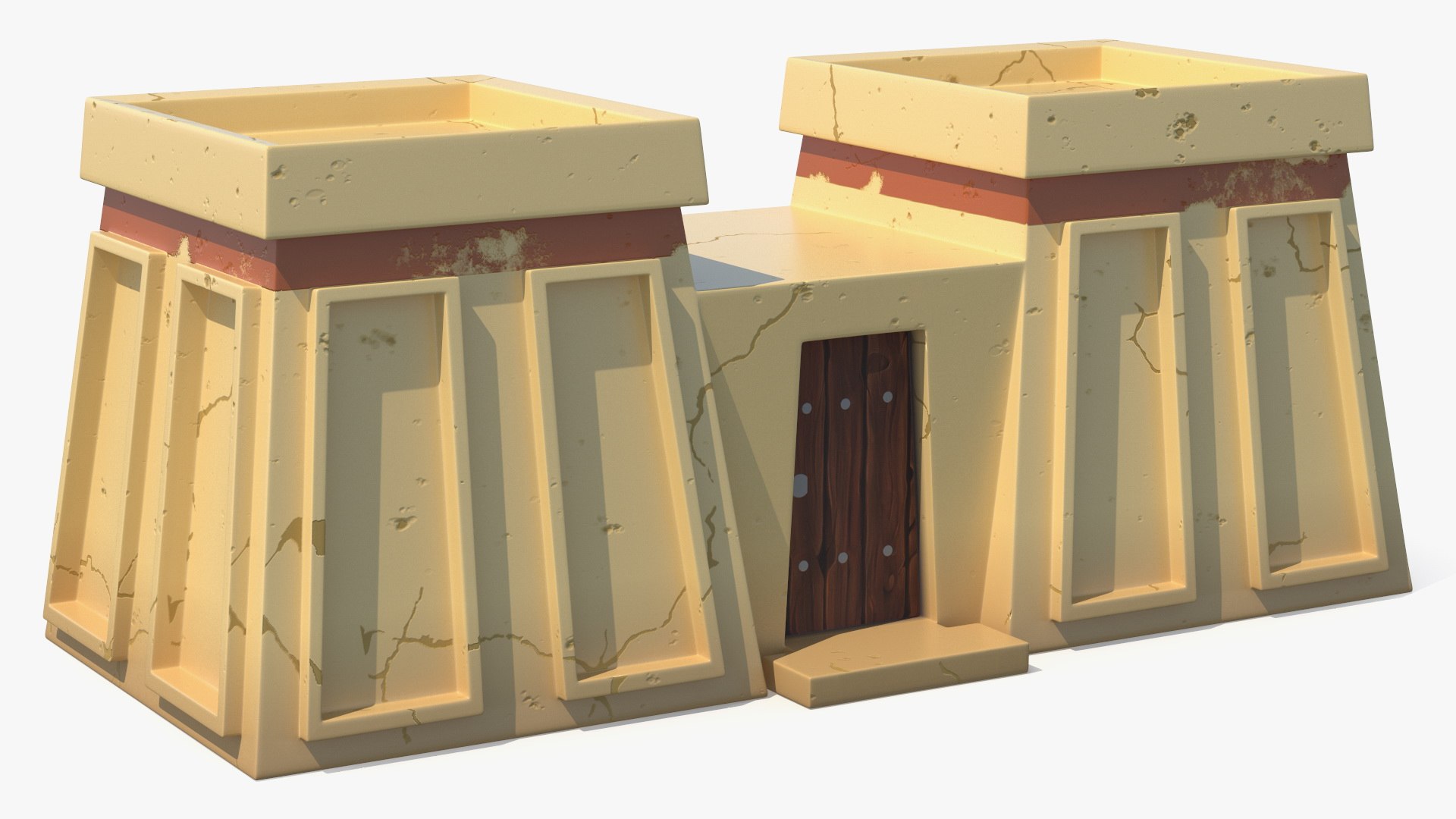 Stylized Arabian Buildings Collection 2 3D Model - TurboSquid 2299500