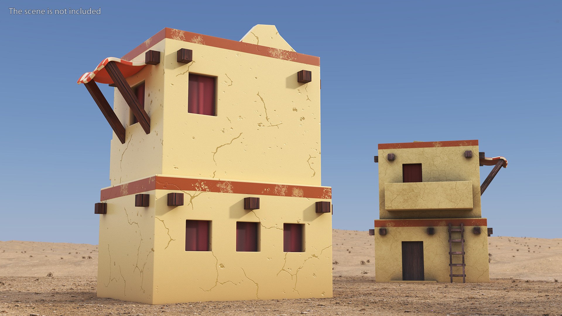 Stylized Arabian Buildings Collection 2 3D Model - TurboSquid 2299500
