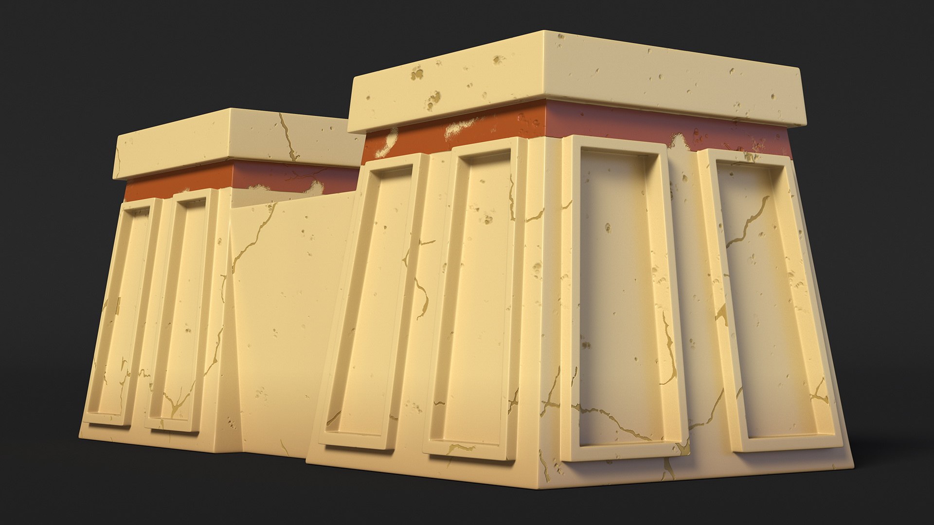 Stylized Arabian Buildings Collection 2 3D Model - TurboSquid 2299500