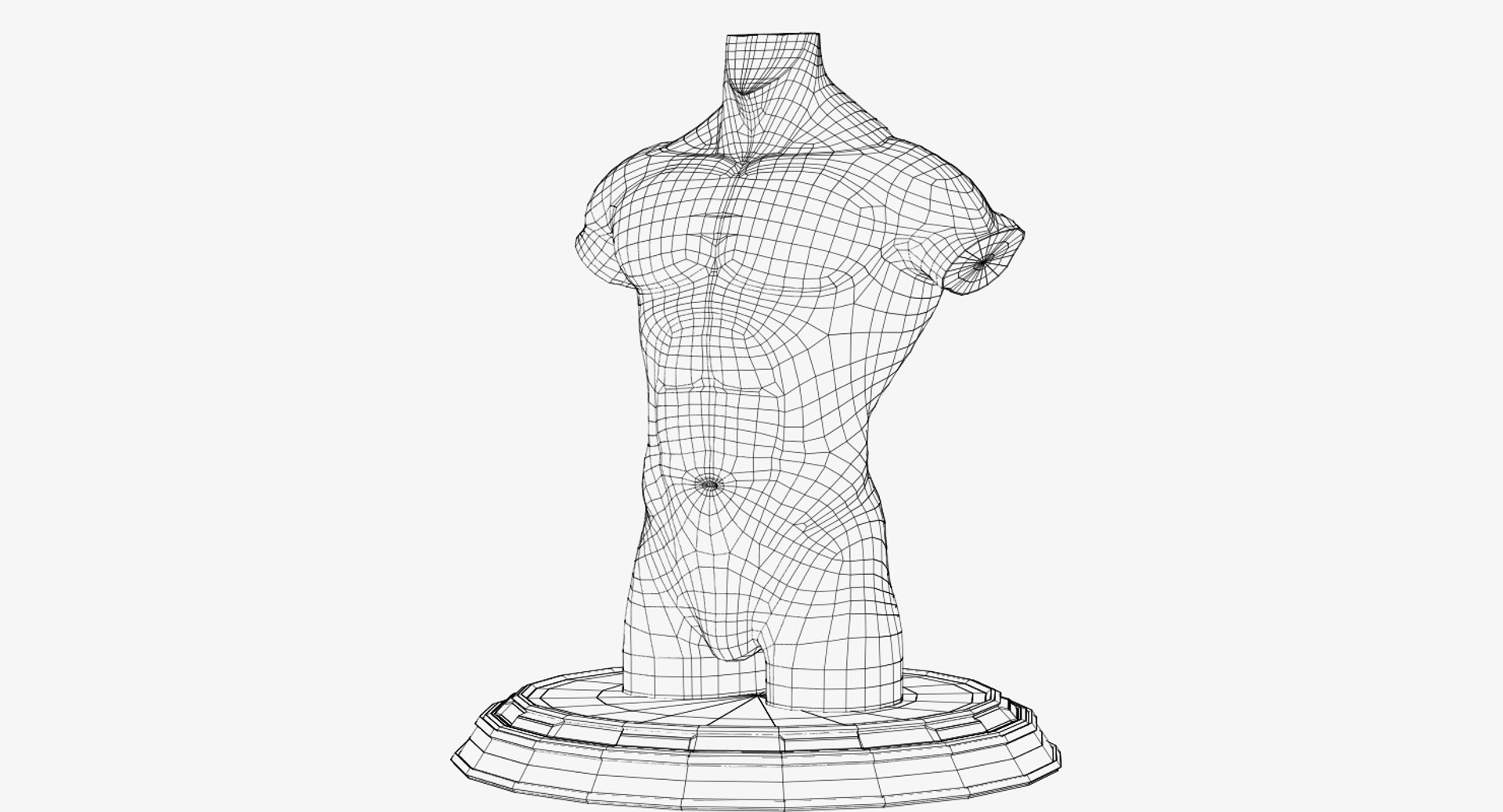 Modeled Body Male Obj