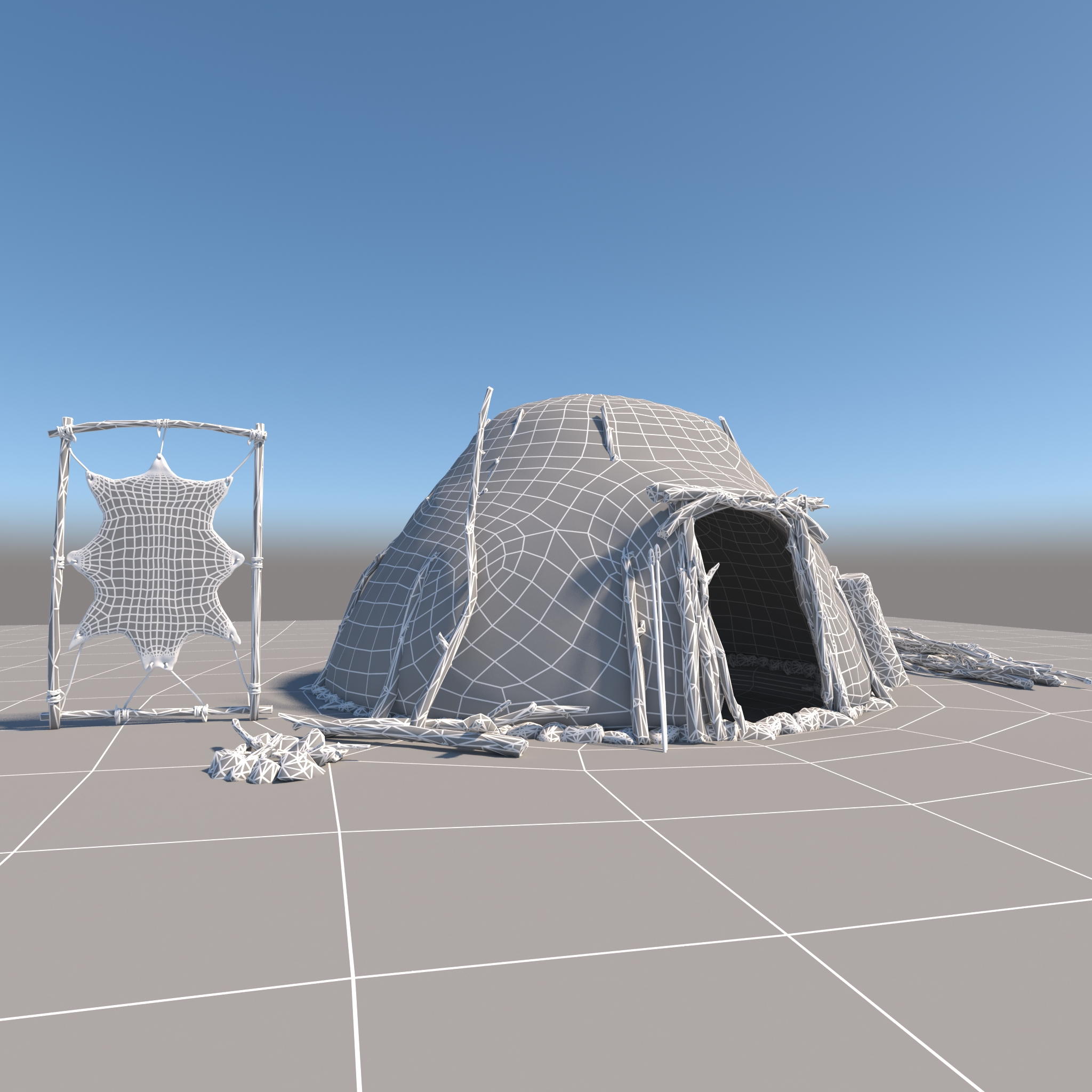 Prehistoric neolithic house 3D model - TurboSquid 1325682