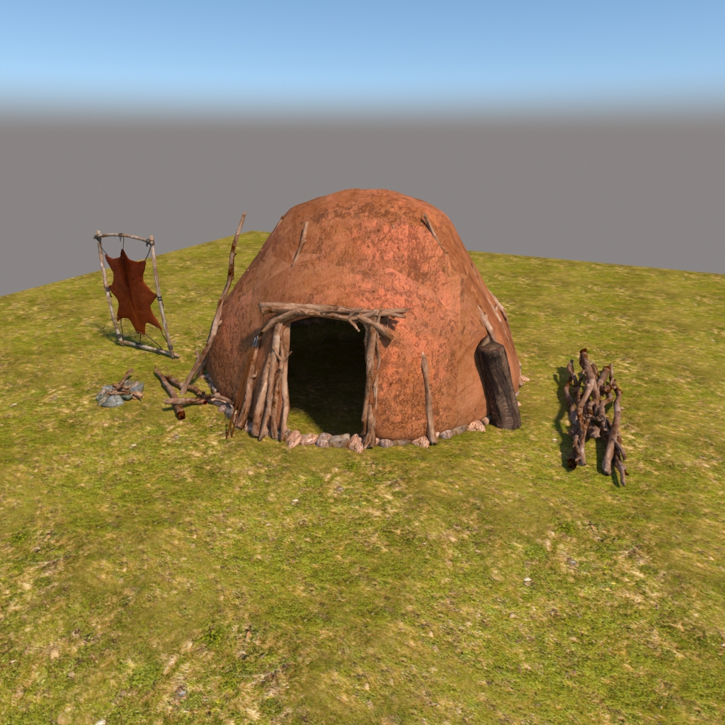 Prehistoric neolithic house 3D model - TurboSquid 1325682