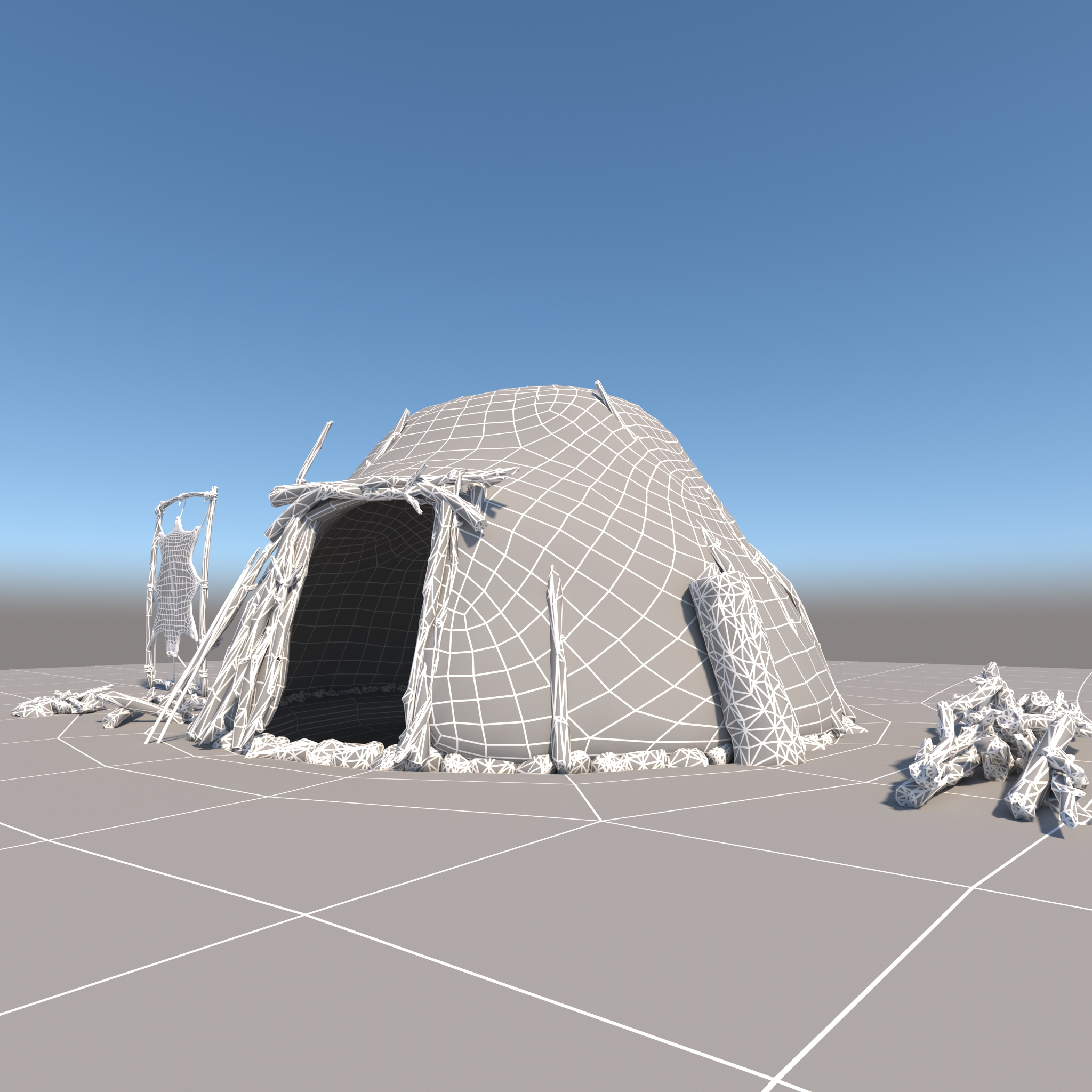 Prehistoric neolithic house 3D model - TurboSquid 1325682