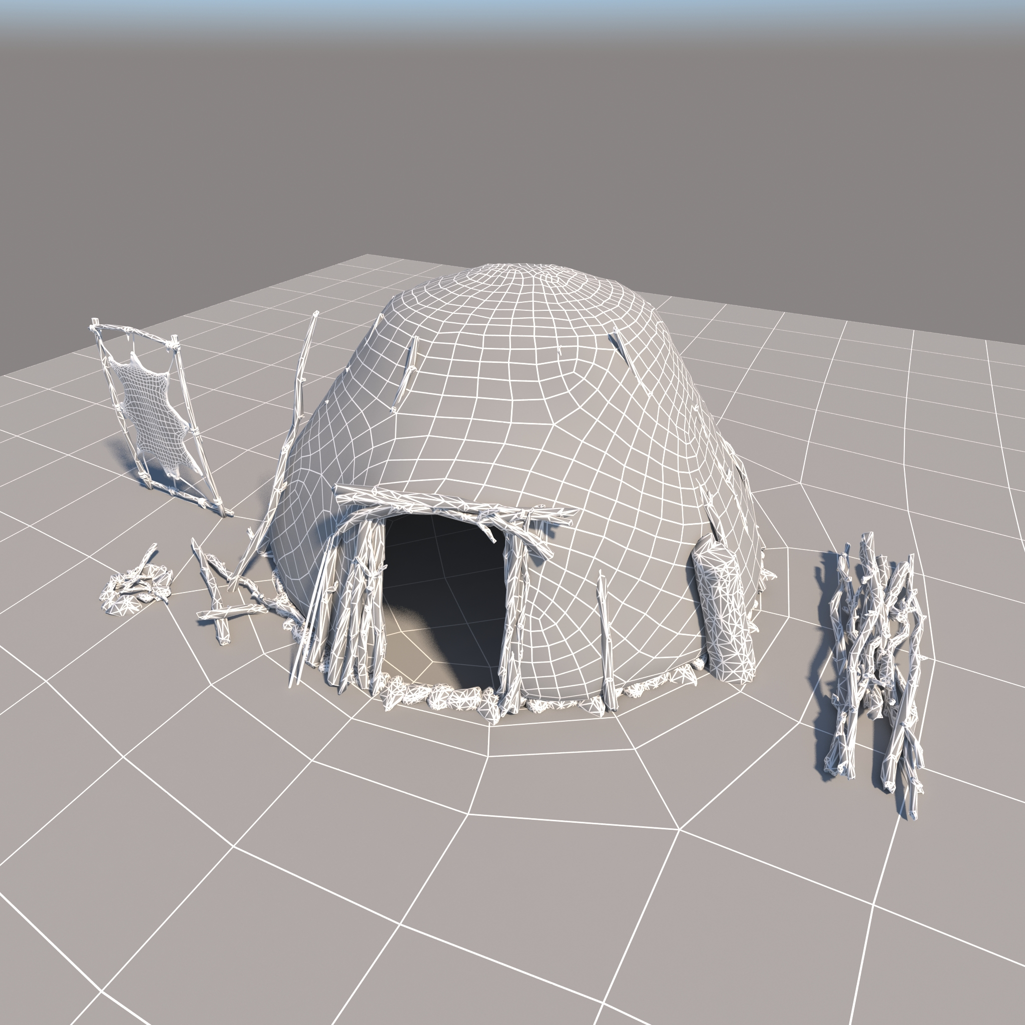 Prehistoric neolithic house 3D model - TurboSquid 1325682