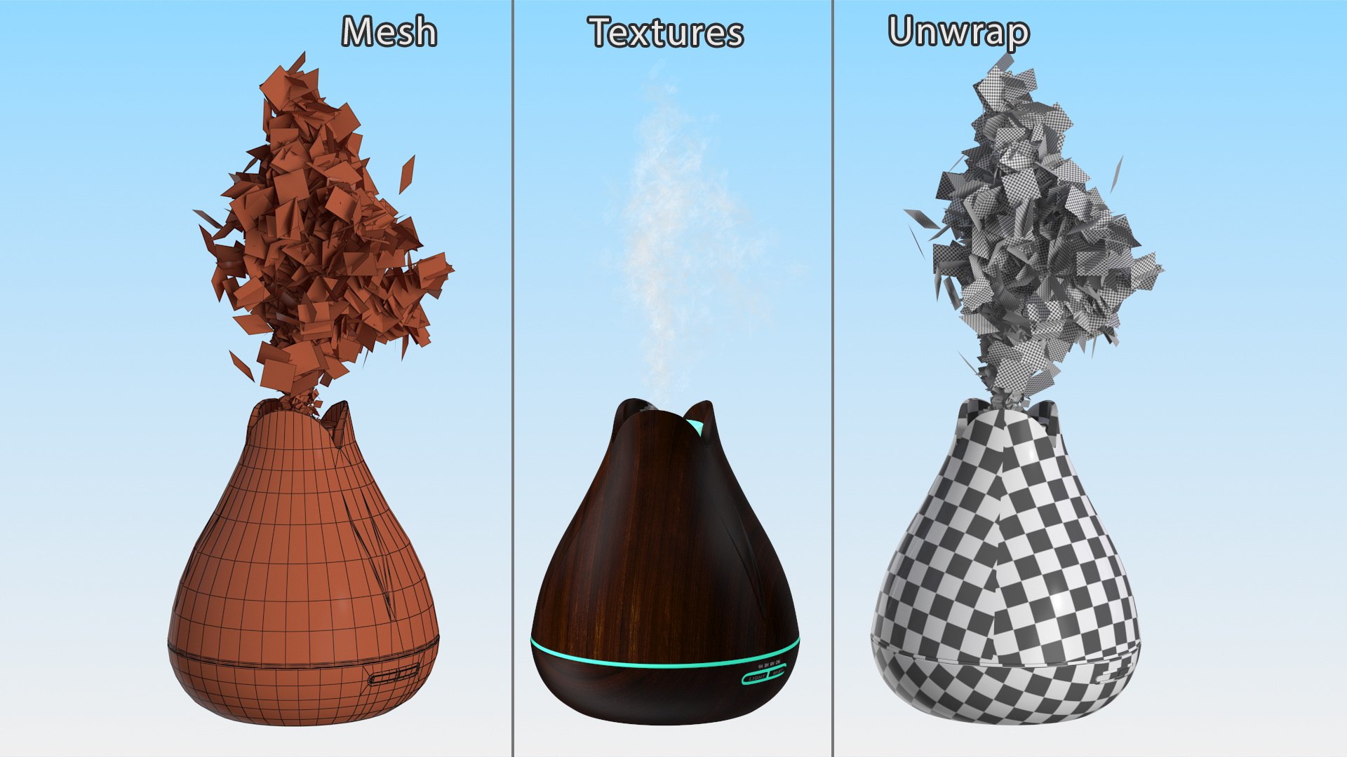 Aroma Oil Diffuser Switched On 3D Model - TurboSquid 2007255
