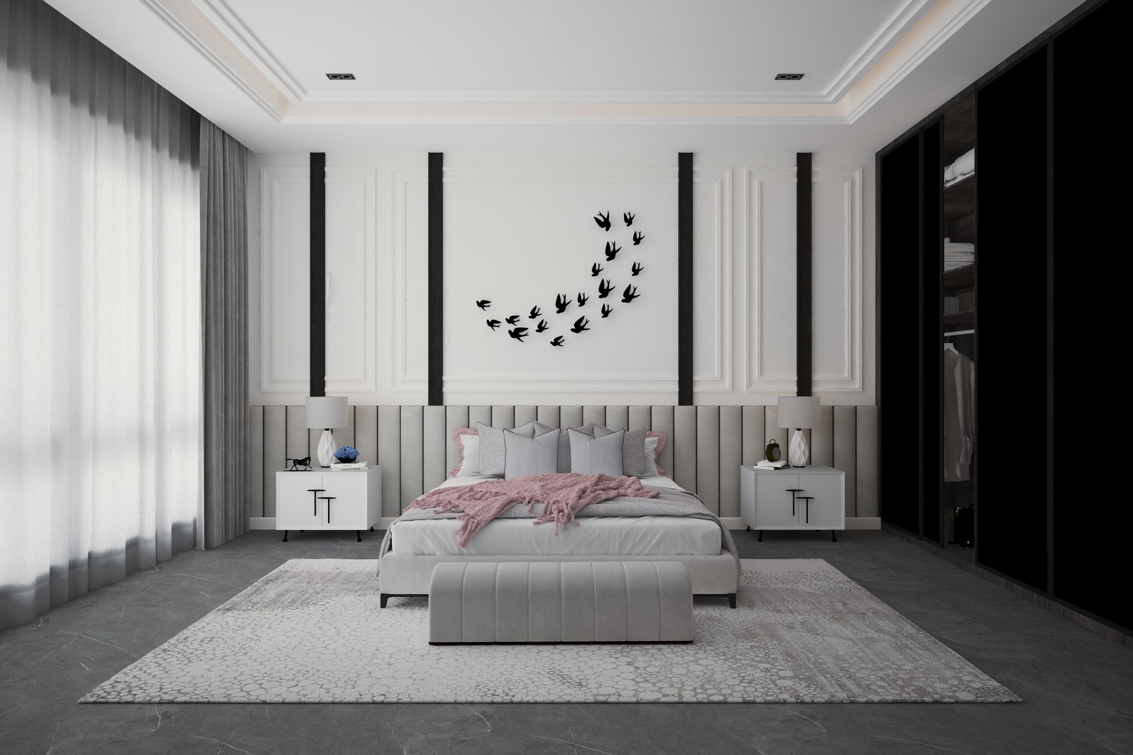 3D Model Bedroom Design 91 - TurboSquid 2149624