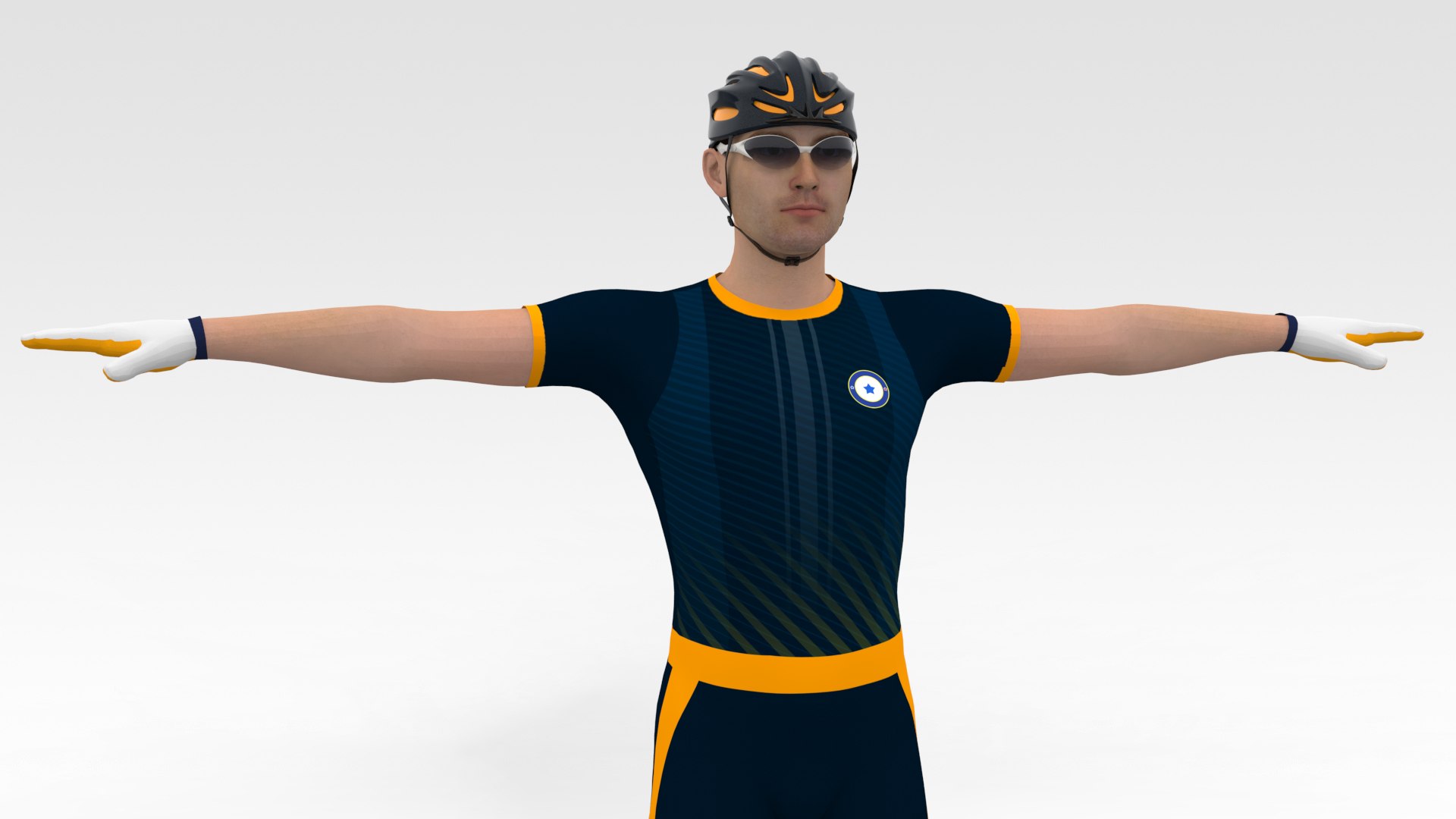 3D Cyclist Model - TurboSquid 1836567