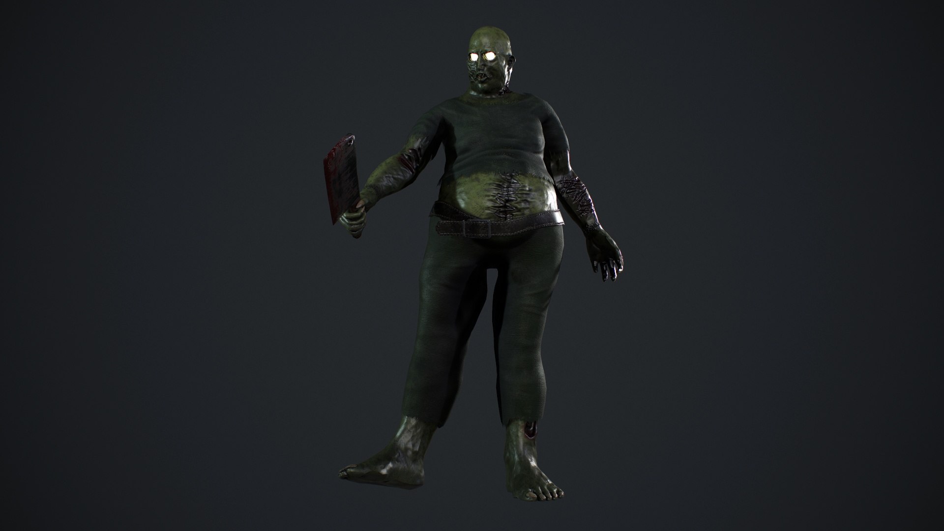 3D Fat Zombie - TurboSquid 1784676