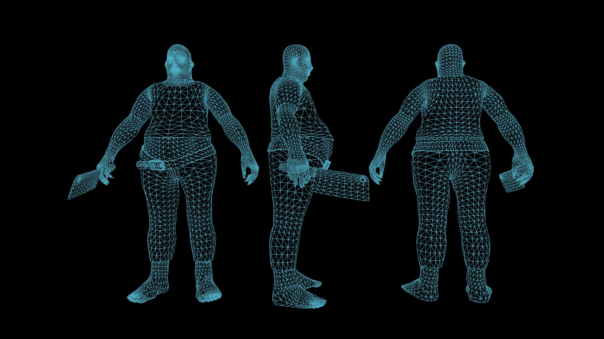 3D Fat Zombie - TurboSquid 1784676