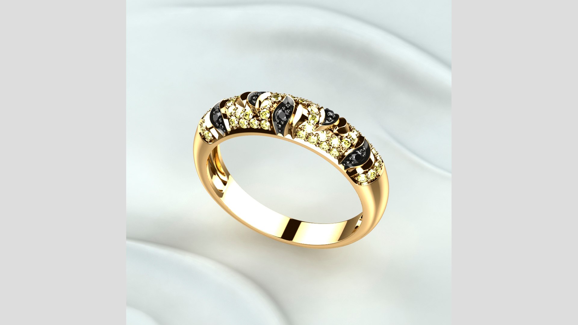 3D Model Rhodium Plating Gold Ring - TurboSquid 1884641