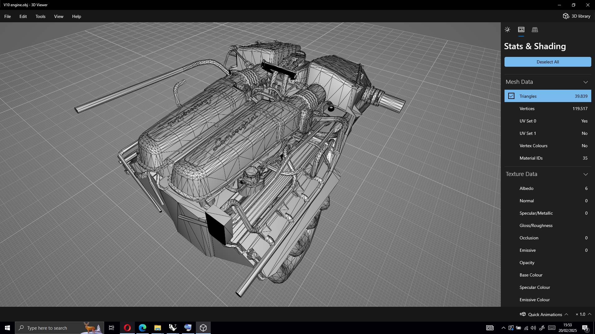 3D V10 Engine Low Poly Engine - TurboSquid 2359175