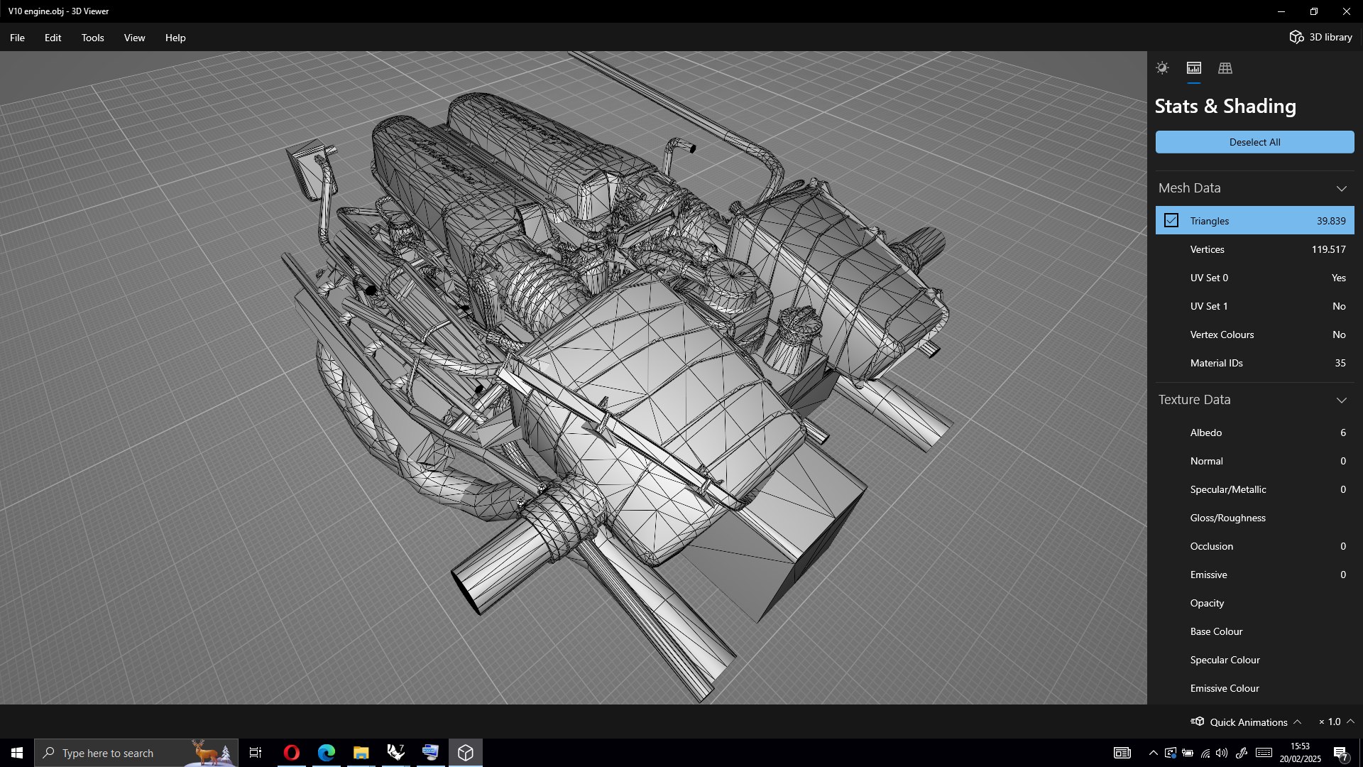 3D V10 Engine Low Poly Engine - TurboSquid 2359175
