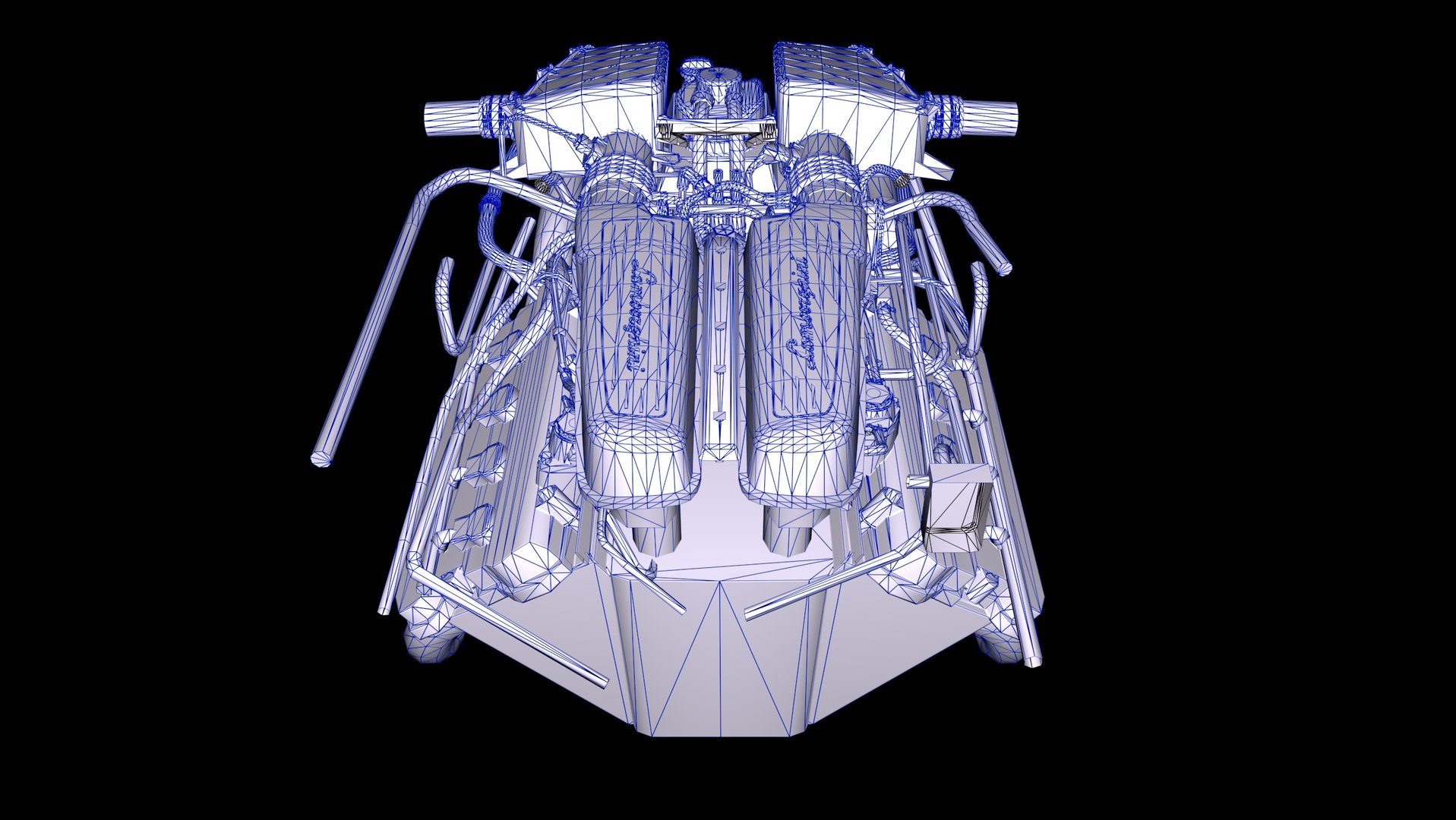 3D V10 Engine Low Poly Engine - TurboSquid 2359175