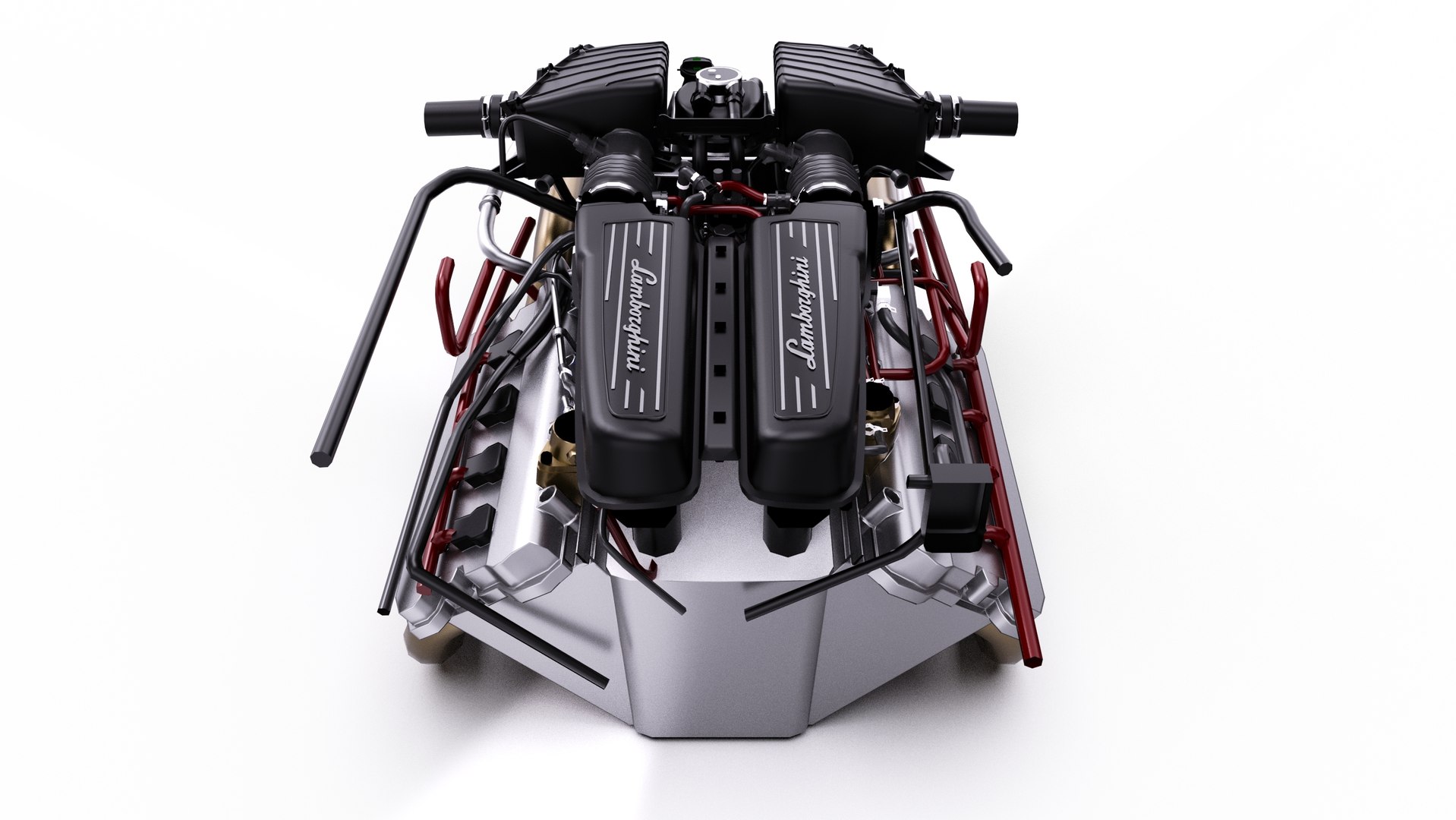 3D V10 Engine Low Poly Engine - TurboSquid 2359175