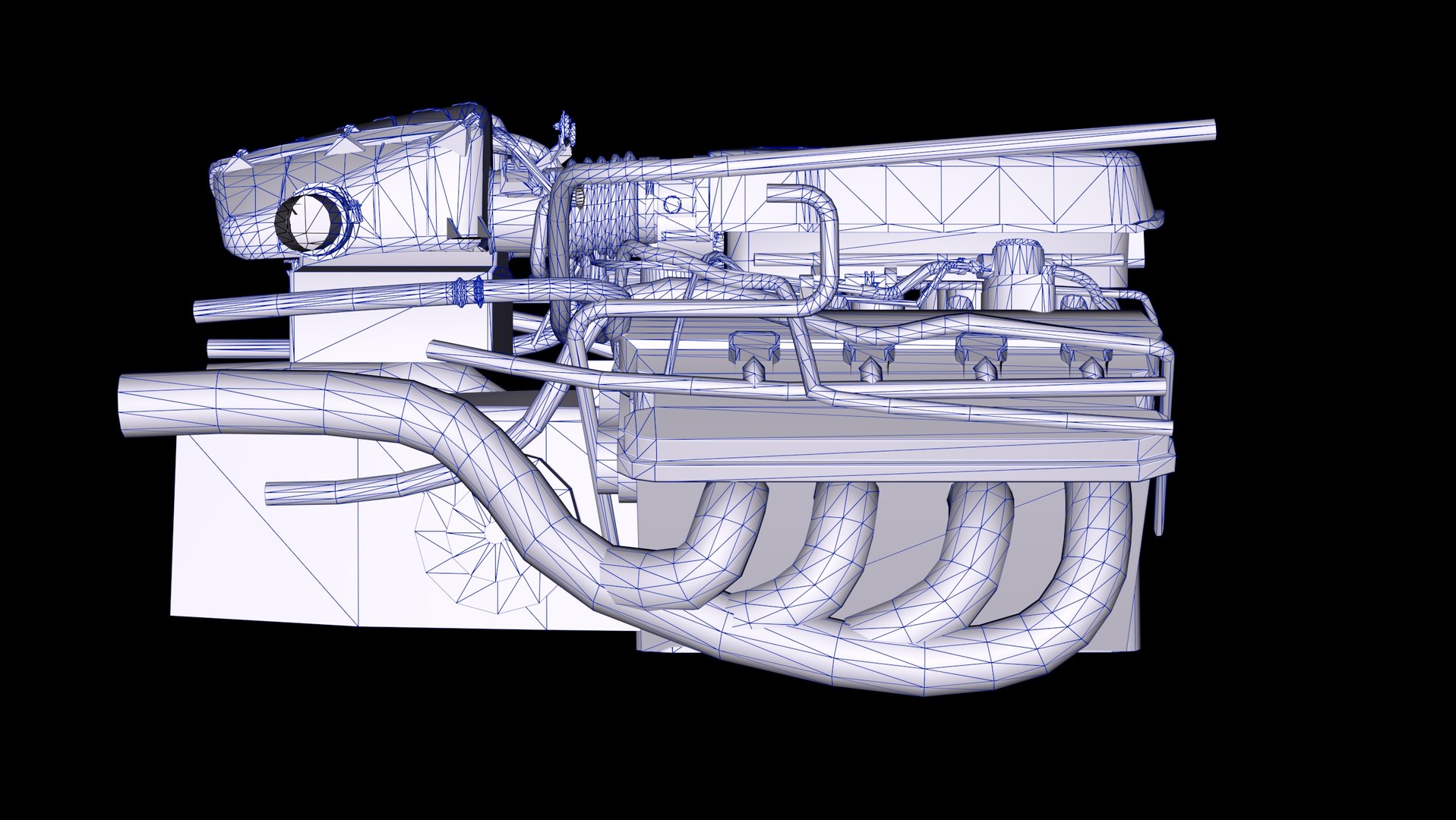 3D V10 Engine Low Poly Engine - TurboSquid 2359175