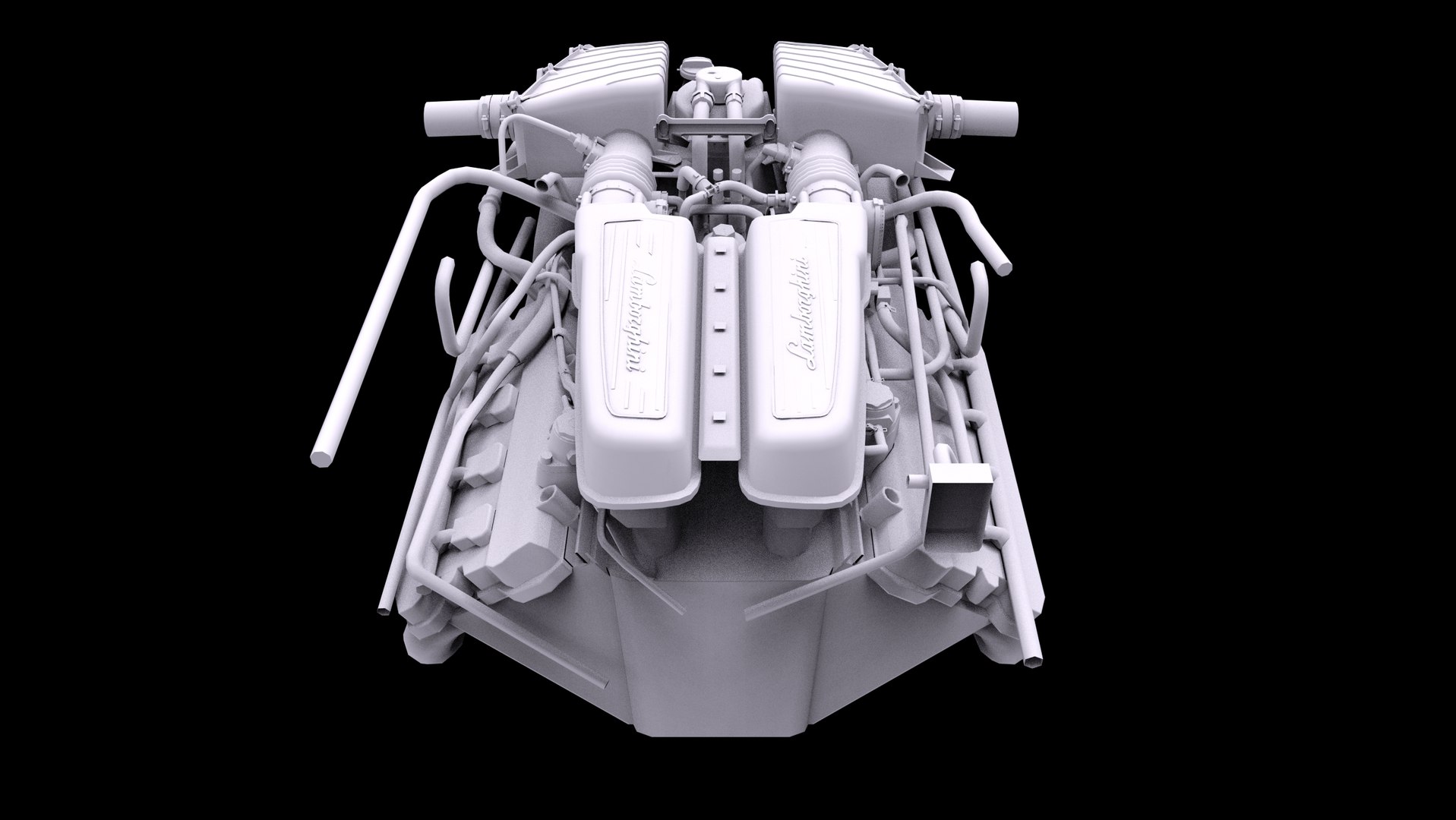 3D V10 Engine Low Poly Engine - TurboSquid 2359175