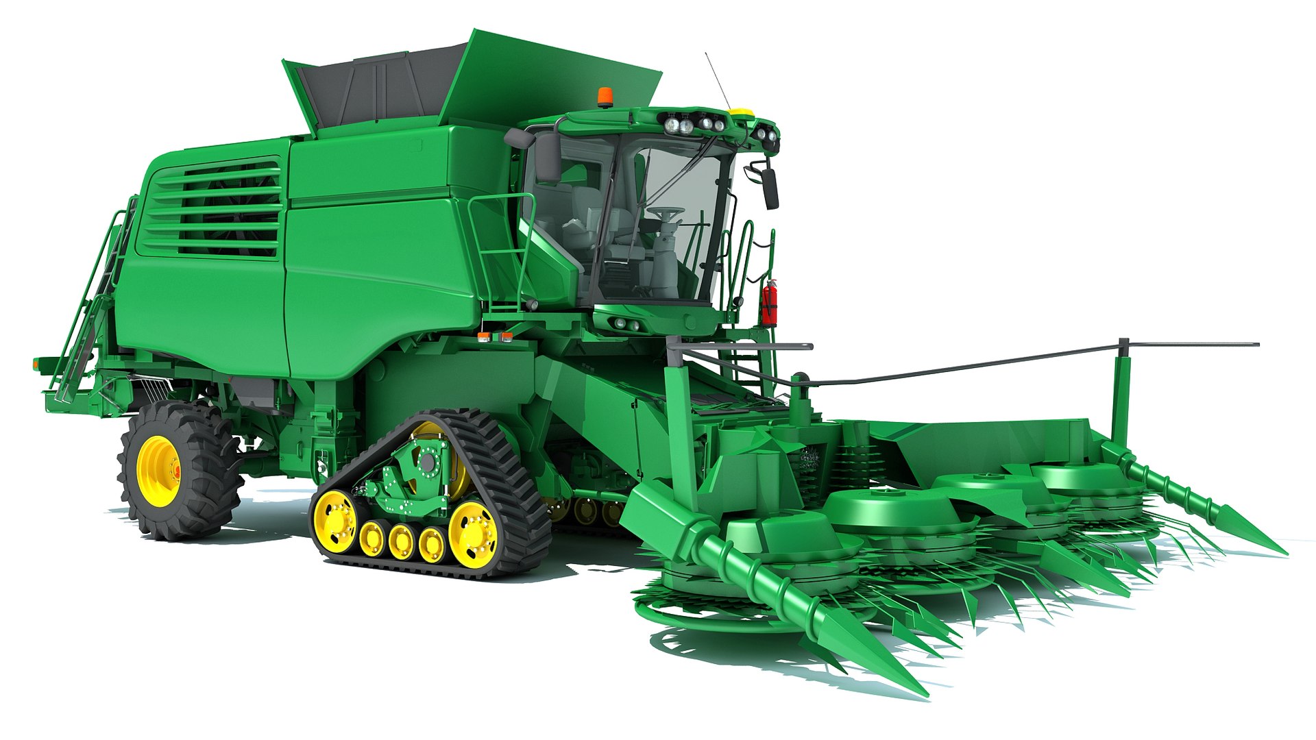 3D model tracked combine harvester - TurboSquid 1584748