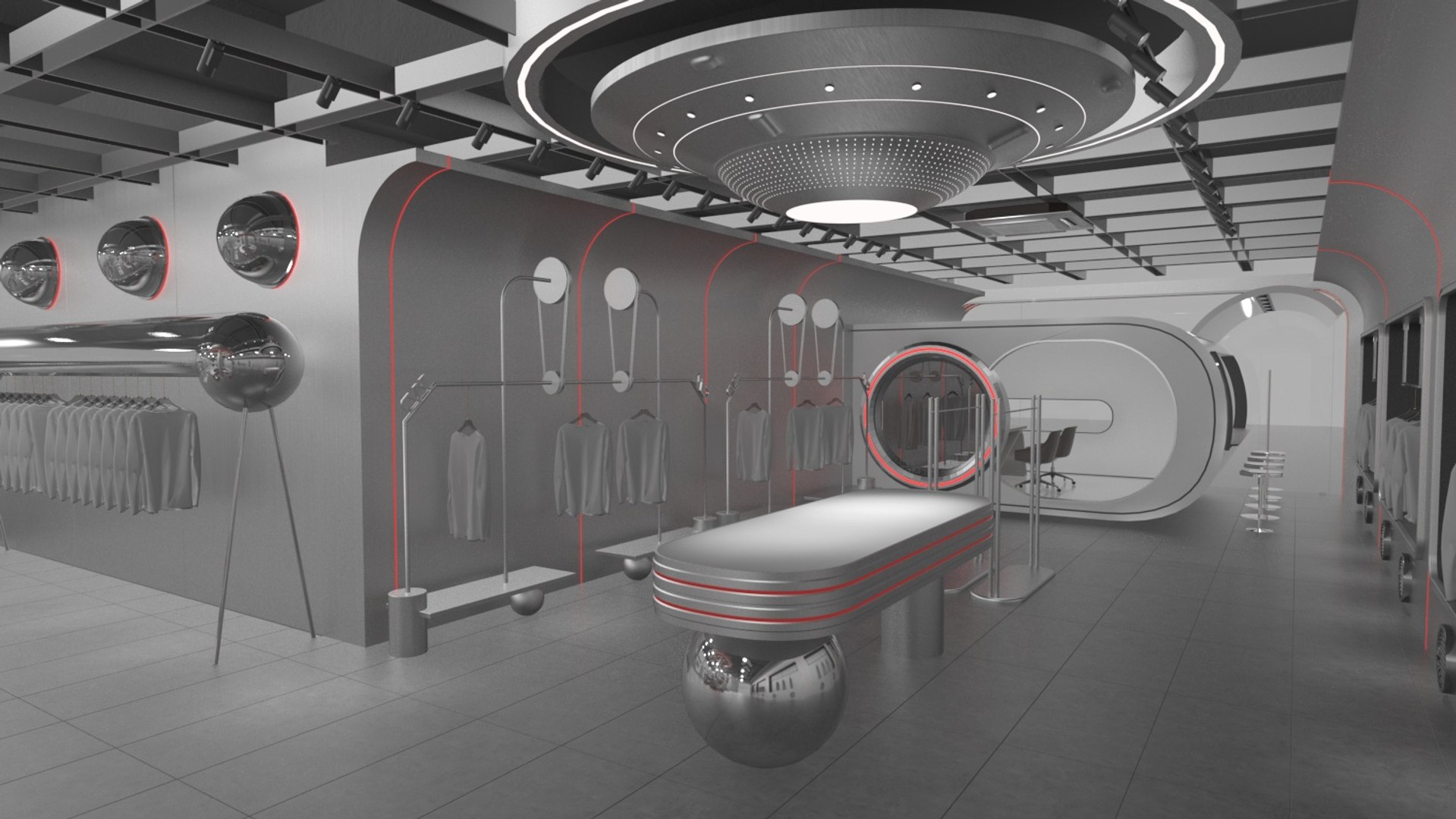Clothing Store 3D Model - TurboSquid 2096312
