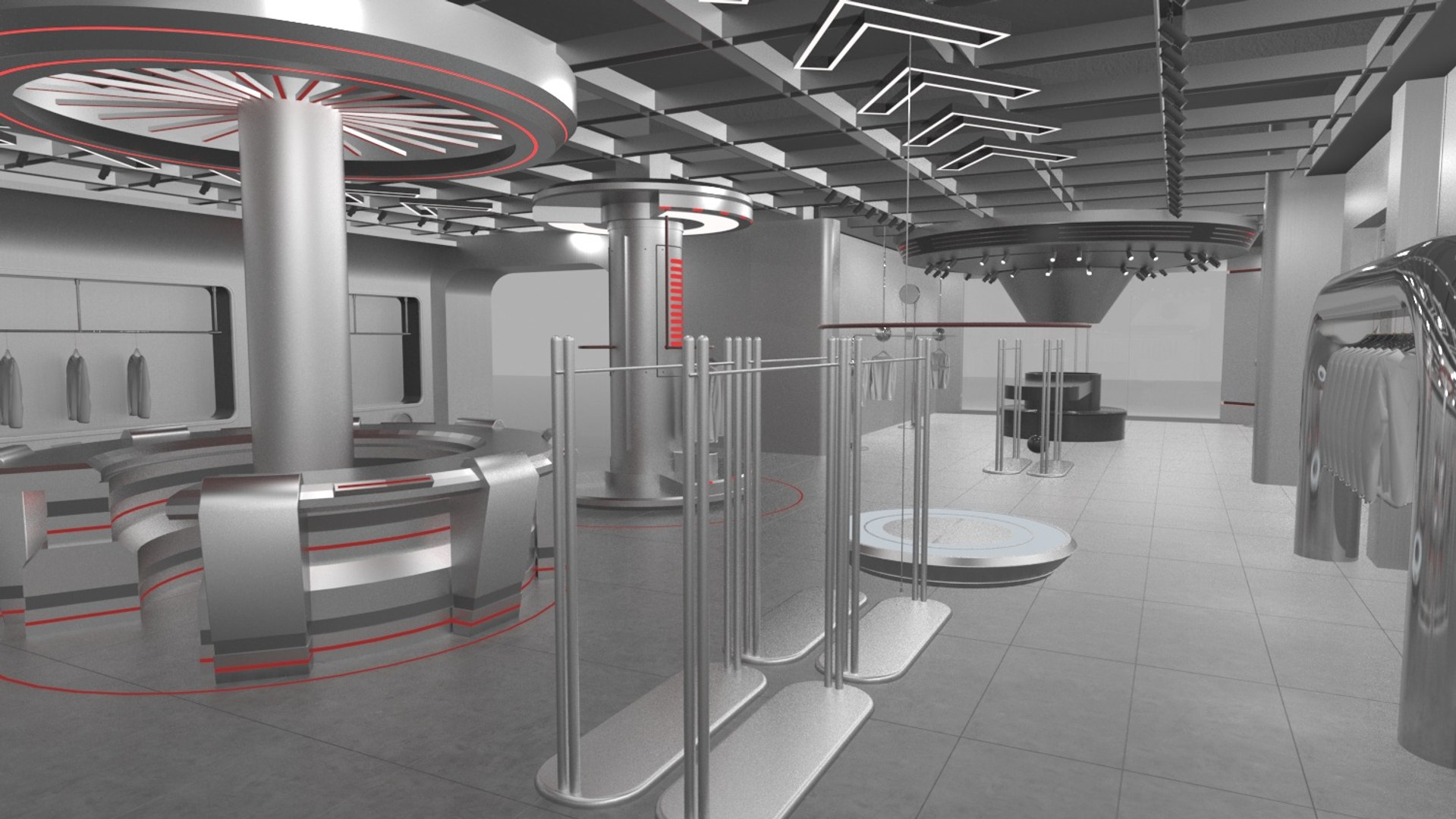 Clothing Store 3D Model - TurboSquid 2096312