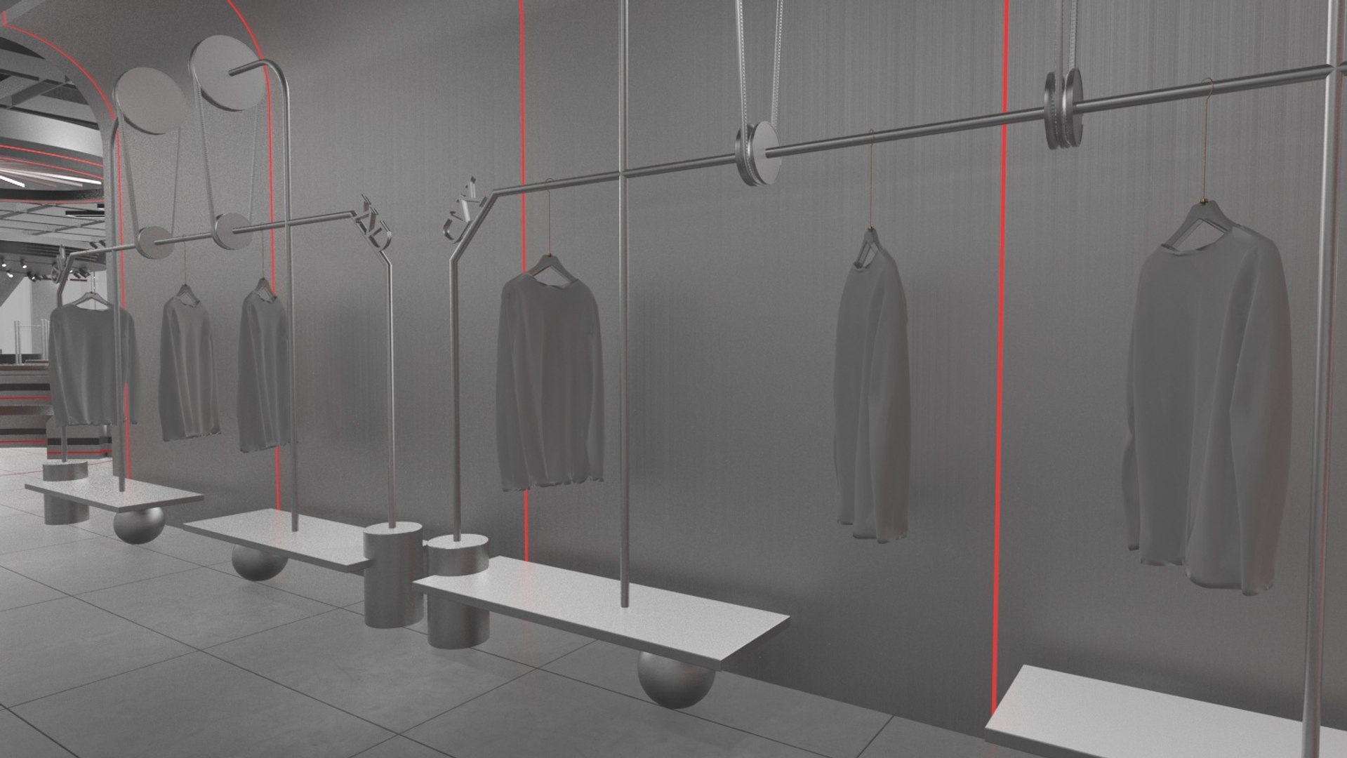 Clothing Store 3D Model - TurboSquid 2096312