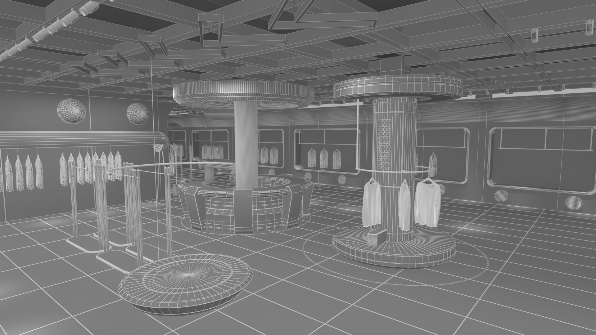 Clothing Store 3D Model - TurboSquid 2096312