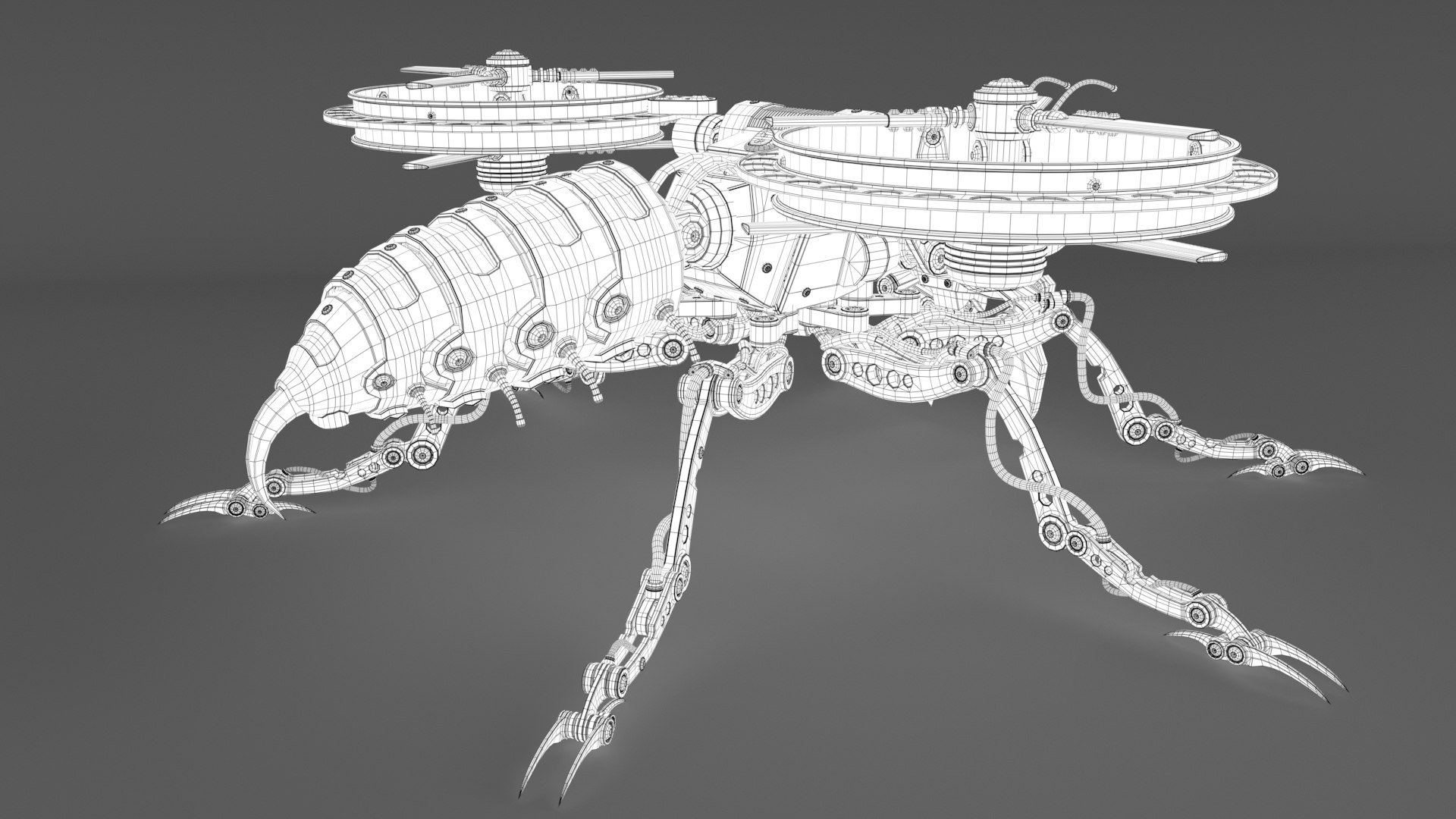 3D robot wasp bot - TurboSquid 1520577