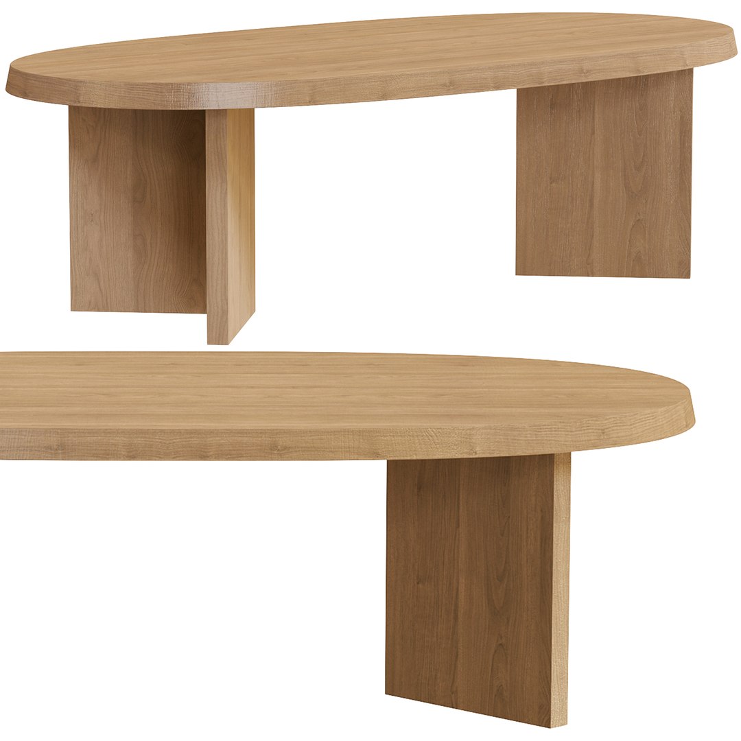ELLIPSE DINING TABLE 3D - TurboSquid 1936667