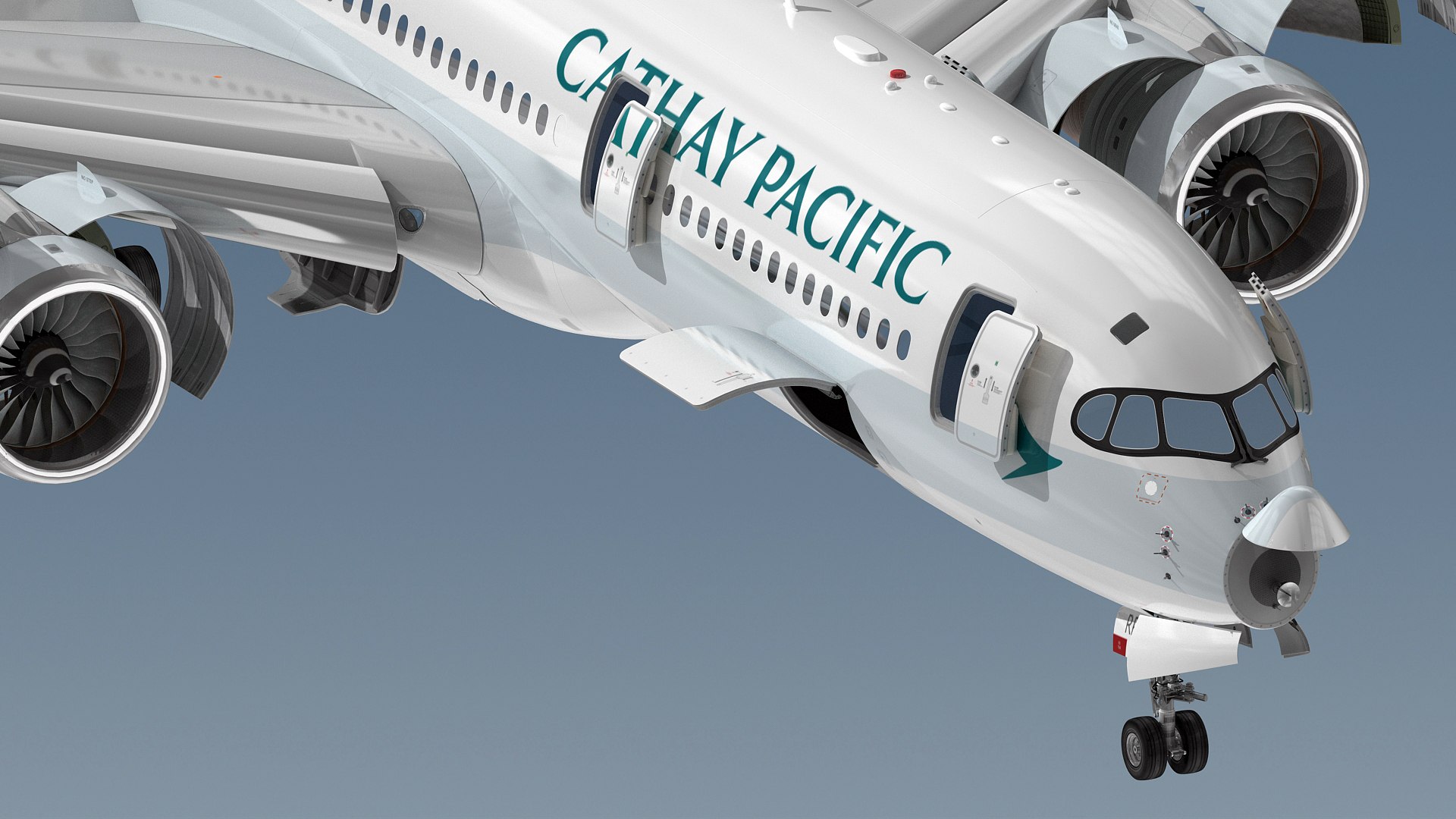 Airbus A350-900 Cathay Pacific 3D model - TurboSquid 1967096