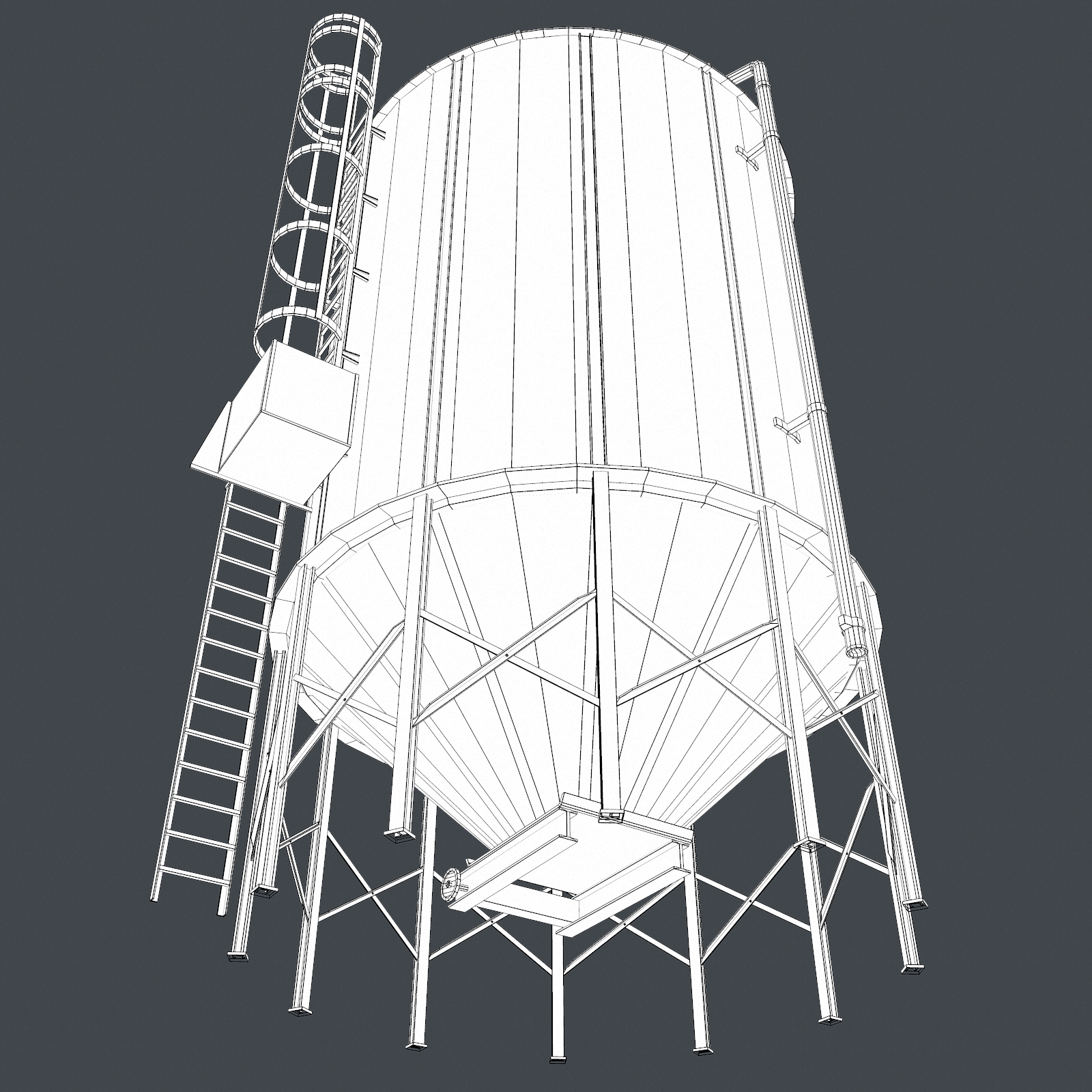 modelo 3d Silo de grano gratis - TurboSquid 1097435