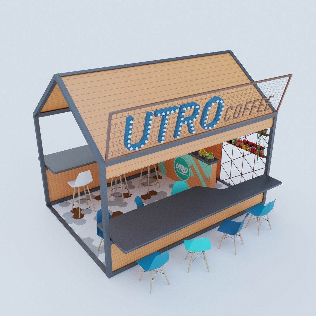 Vendor Stall 2 3D Model - TurboSquid 2189162