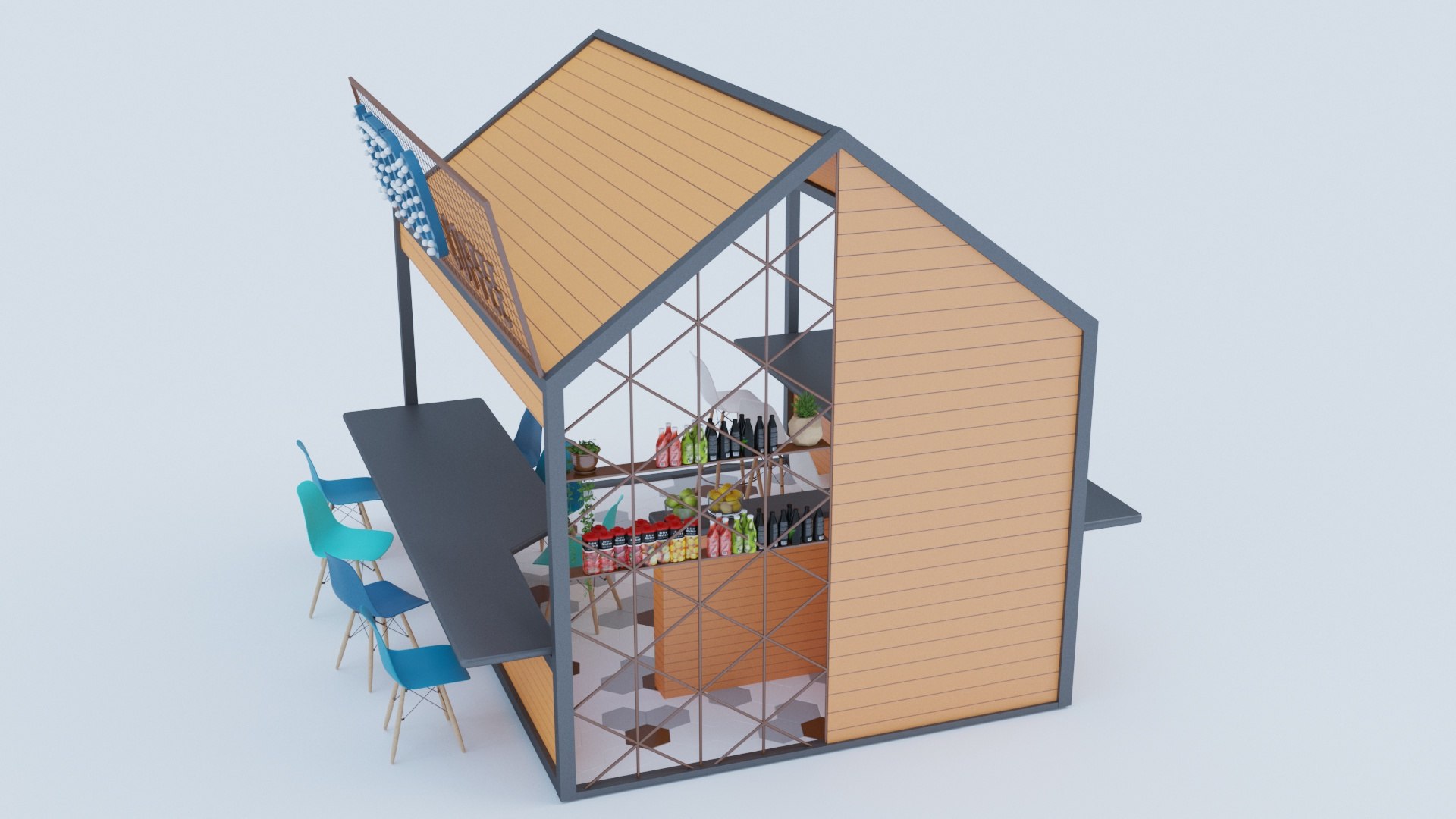 Vendor Stall 2 3D Model - TurboSquid 2189162