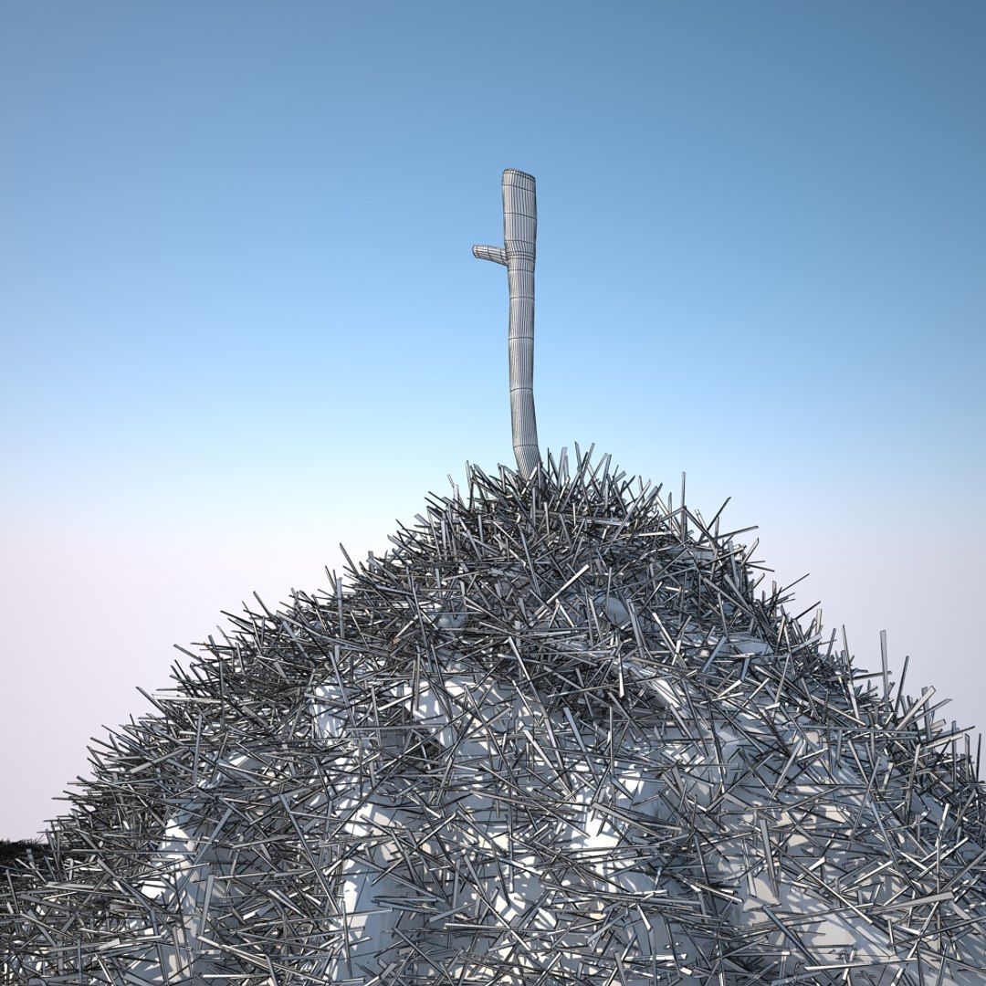 Hay Stack Landscape 3d Model