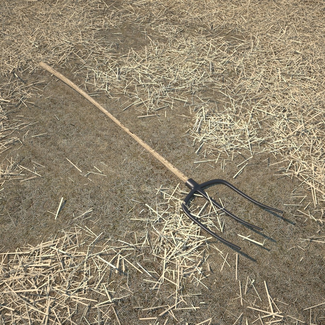 Hay Stack Landscape 3d Model