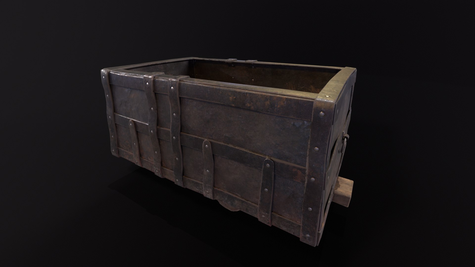 3D Mine Cart Model - TurboSquid 2207277