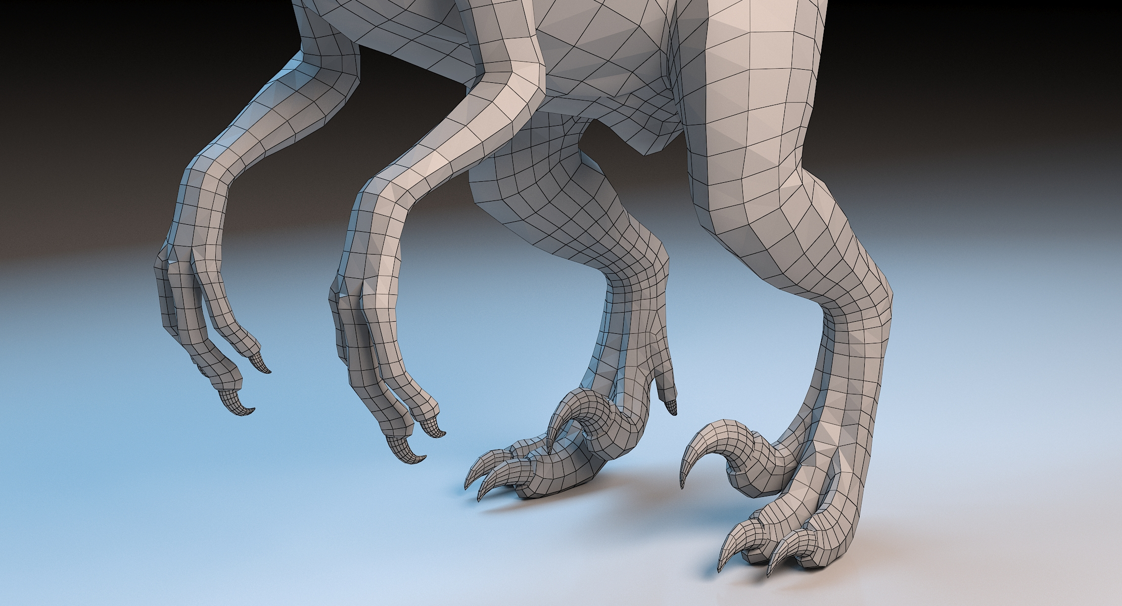 raptor dinosaur 3d model